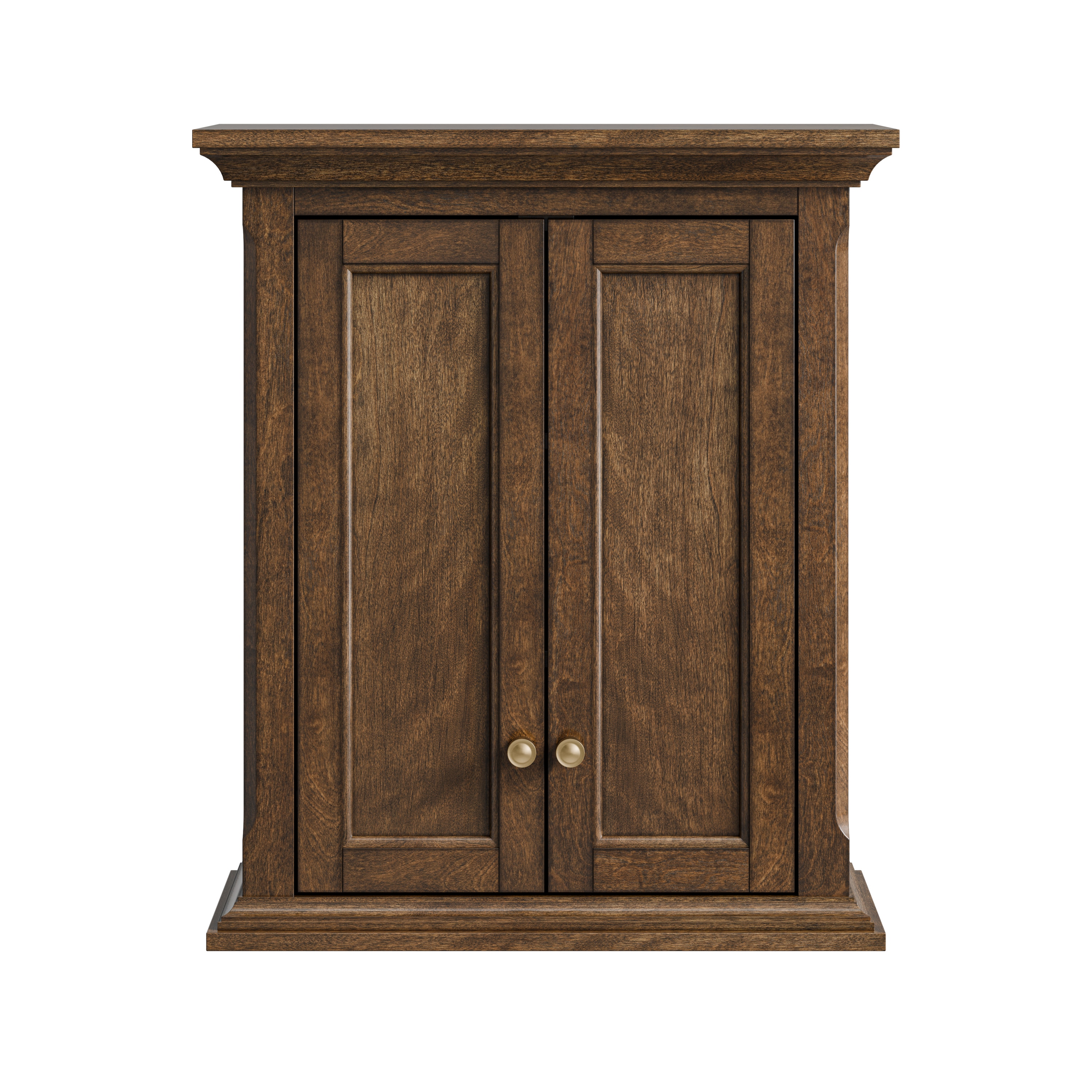 allen + roth Roveland 24-in x 28-in x 10-in Deep Walnut Soft Close ...