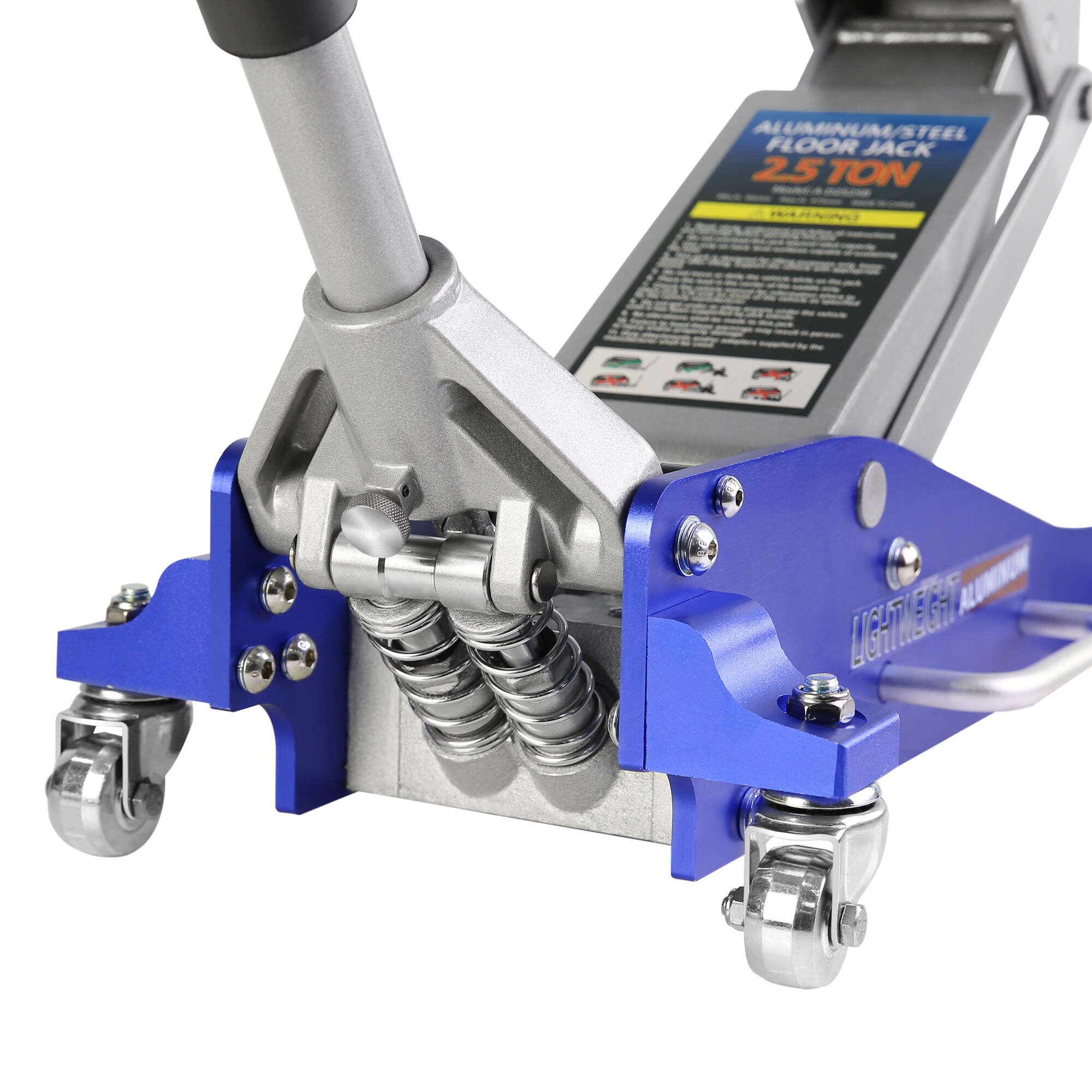 Kahomvis Blue 2.5-Ton Steel Hydraulic Low profile floor jack in the ...