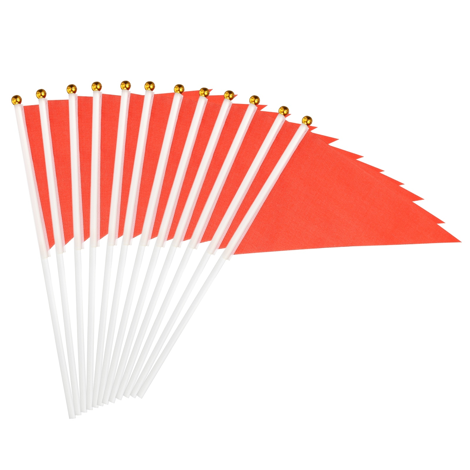 PATIKIL 8x3 Inch Mini Pennant Flags 12Pcs Small Handheld Blank Solid ...