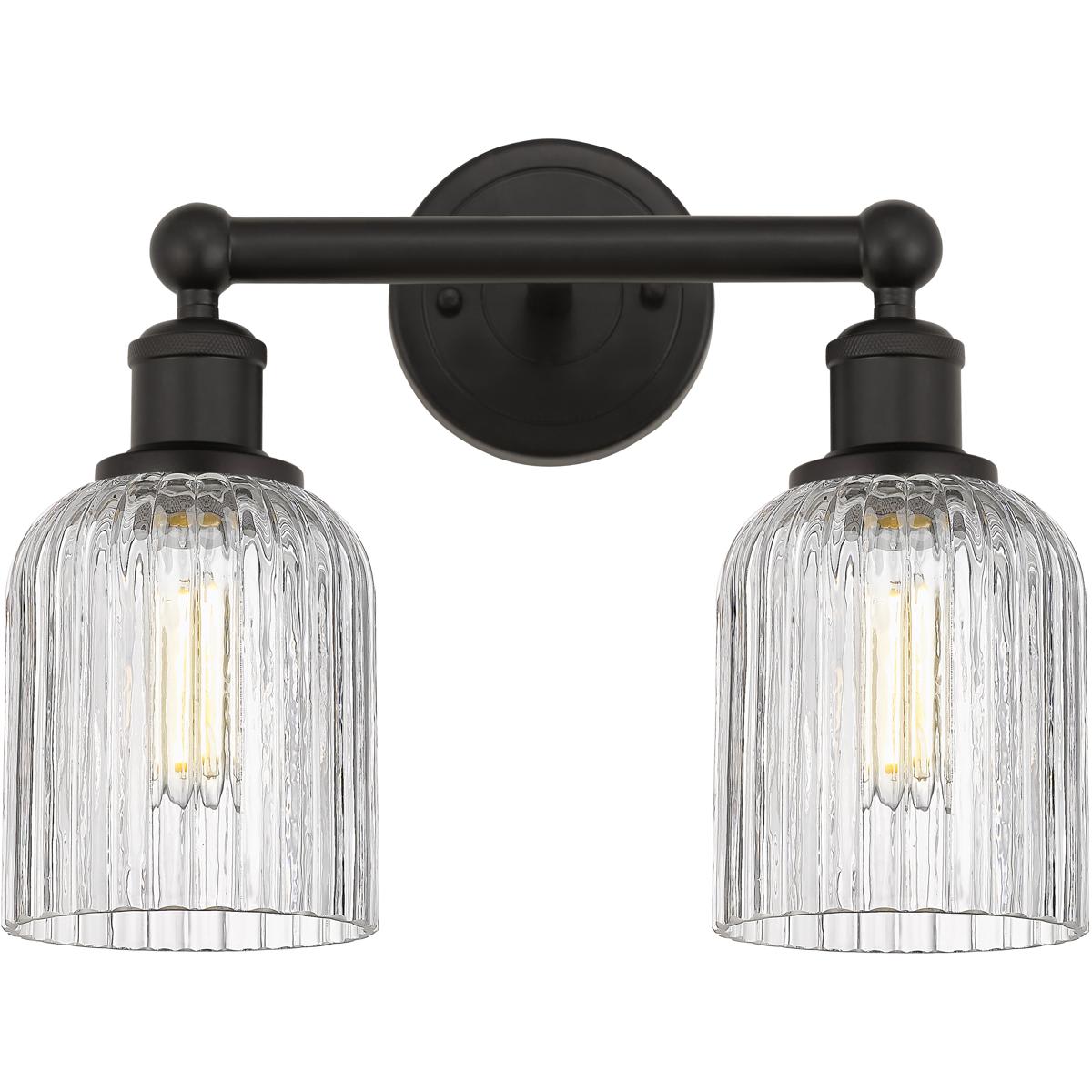 Innovations Lighting 616-2W-OB-G559-5CL Bridal Veil Bathroom Vanity ...