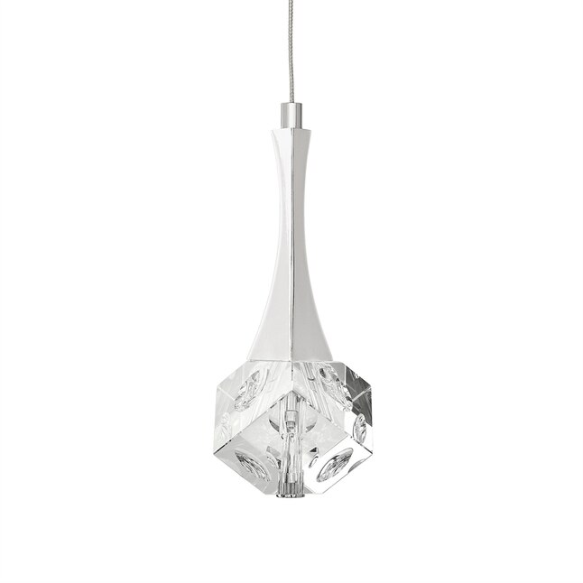elan Rockne Chrome Modern/Contemporary Clear Glass Square LED Mini ... elan Rockne Chrome Modern/Contemporary Clear Glass Square LED Mini ...