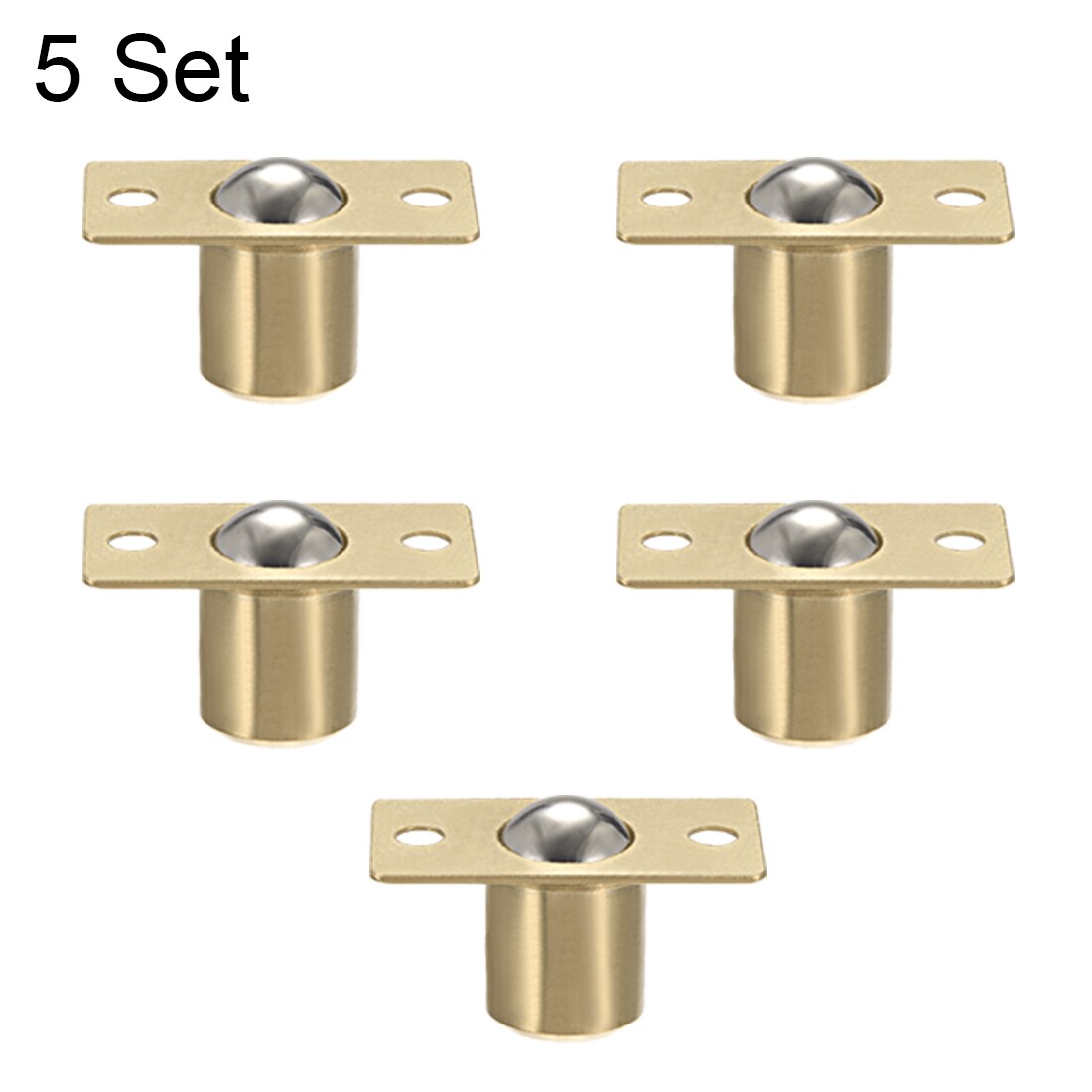 Unique Bargains Door Cabinet Closet Drawer 16.5mm Shaft Dia Brass Ball ...