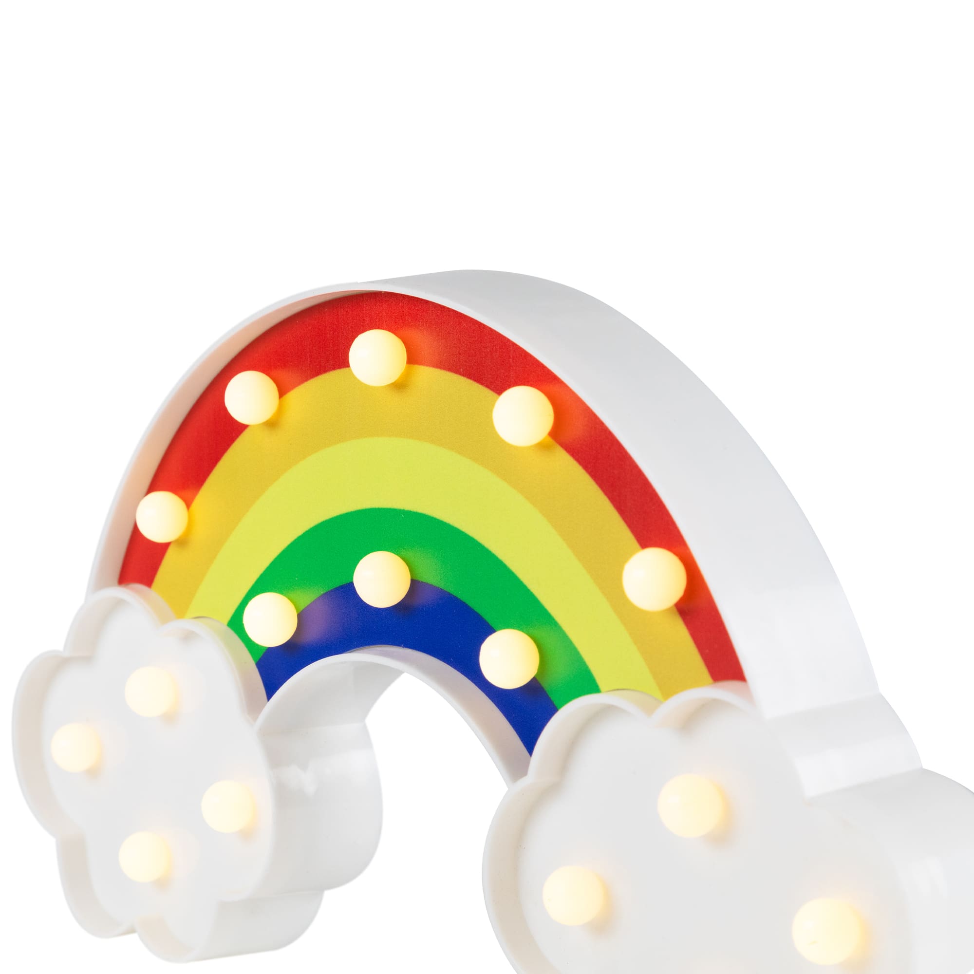 Northlight LED LIghted Rainbow with Clouds Marquee Wall Art - 12 inch ...