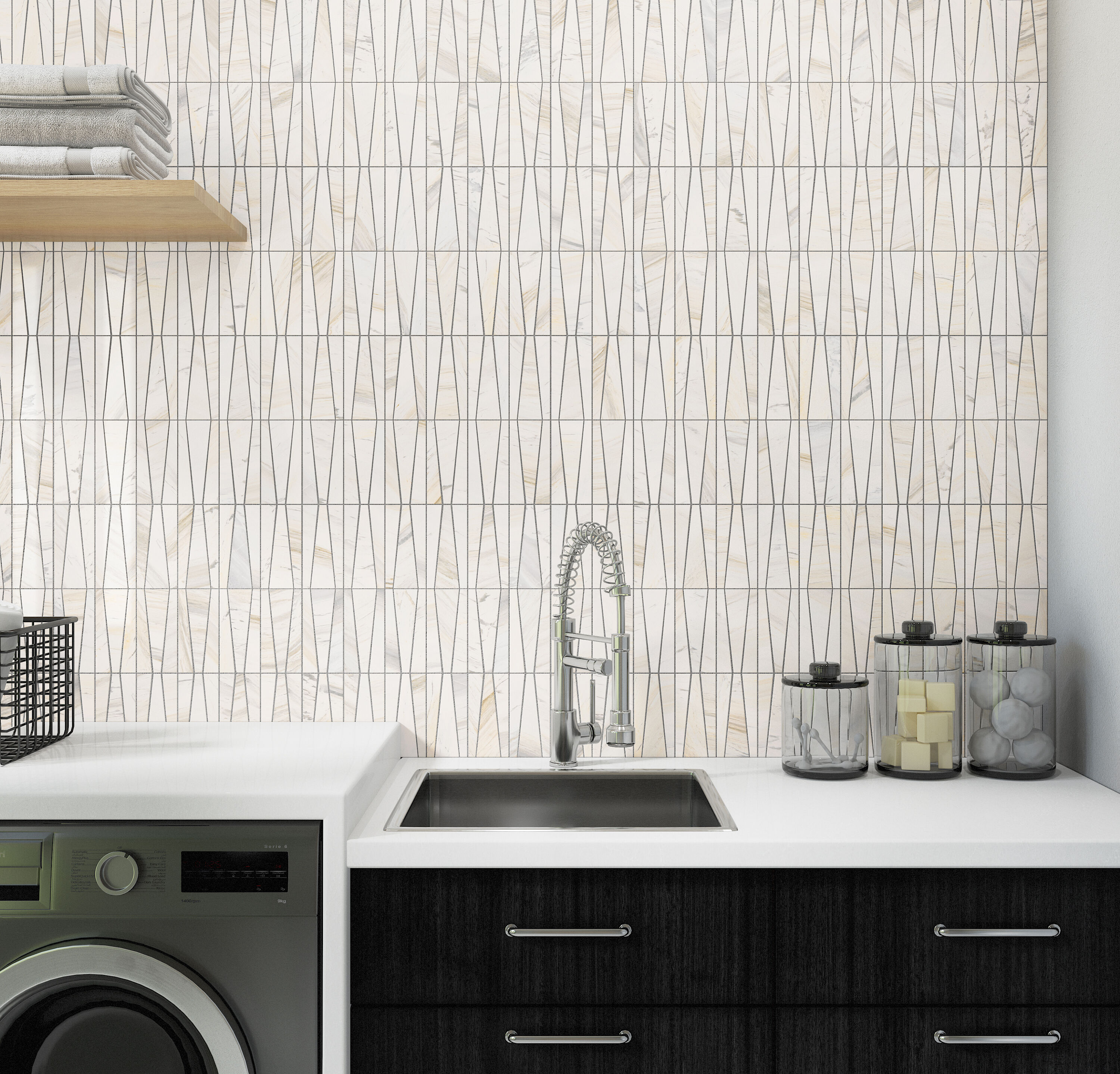 Daltile Perfit Mosaix Namaste 12-in x 18-in Honed Natural stone Mixed ...