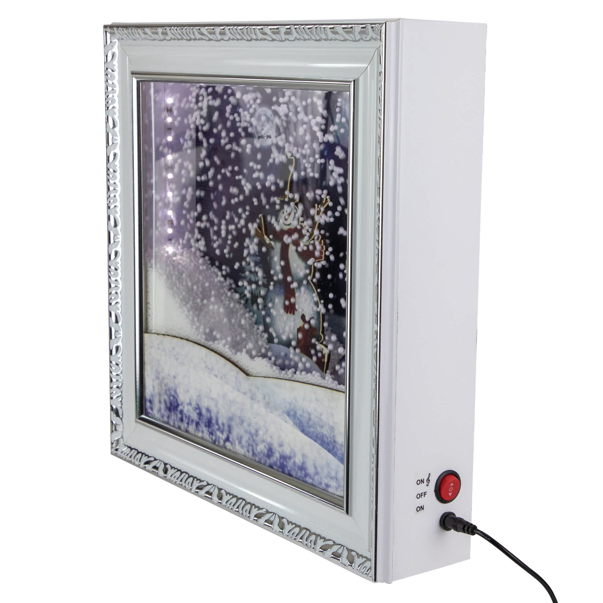 Northlight LED Lighted Musical Snowing Snowman Wall Plaque - 15 inch in ...