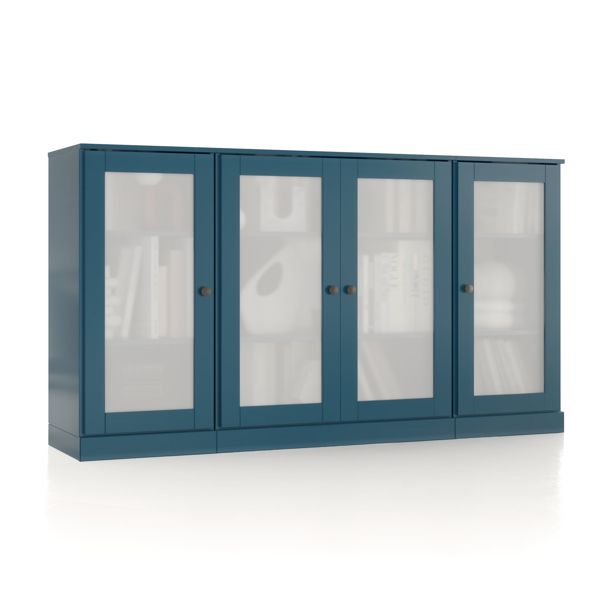 Palace Imports 65-in W Solid Wood Frosted Glass Modular Buffet ...