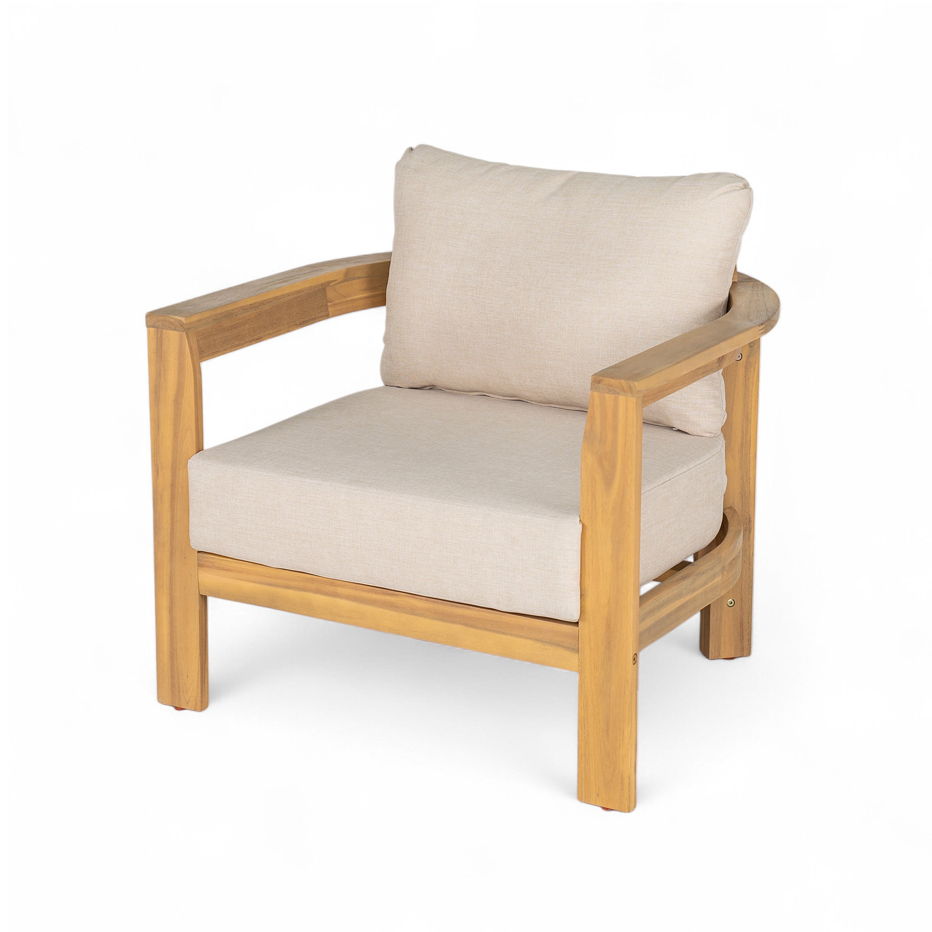 Christopher Knight Home Ricardo Outdoor Modern Acacia Wood Club Chair ...