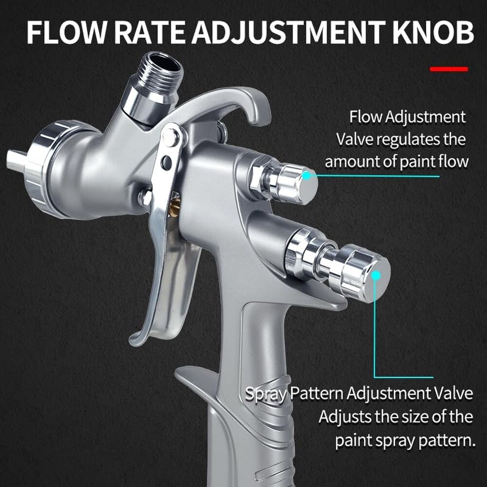 Misopily LVLP Air Gravity Spray Gun Set 1 Set 1.3mm 1.5mm 1.7mm Nozzles ...