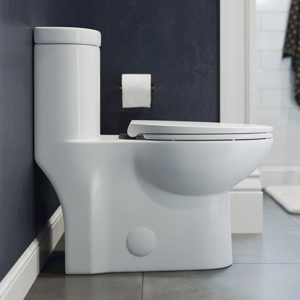 Swiss Madison Sublime One Piece Elongated Toilet Dual Flush Black ...
