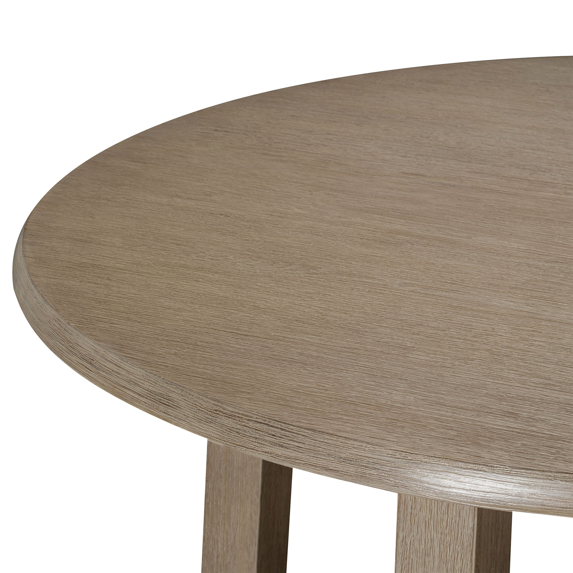 Maven Lane Mila Contemporary Round Wooden Dining Table in Refined Grey ...