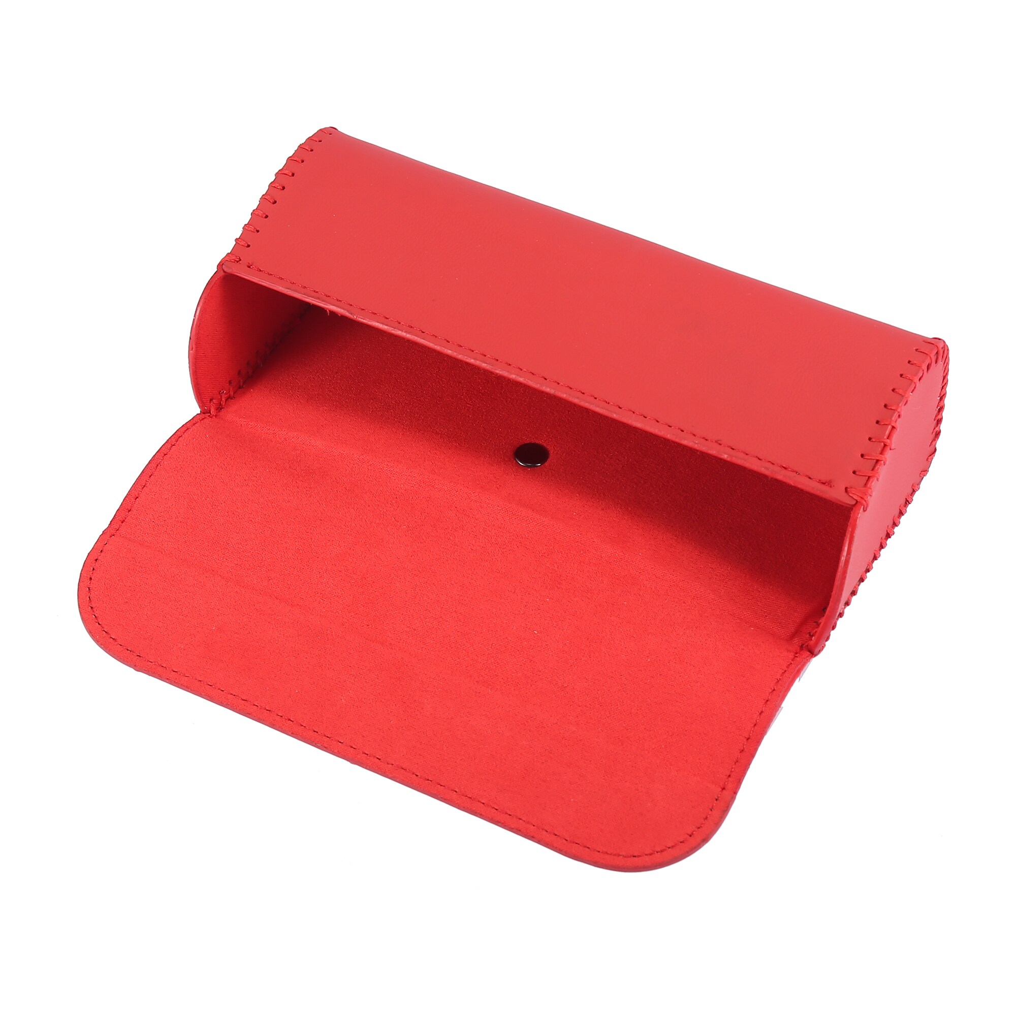 Unique Bargains Red PU Leather Sunglasses Holders Eyeglasses Clip ...
