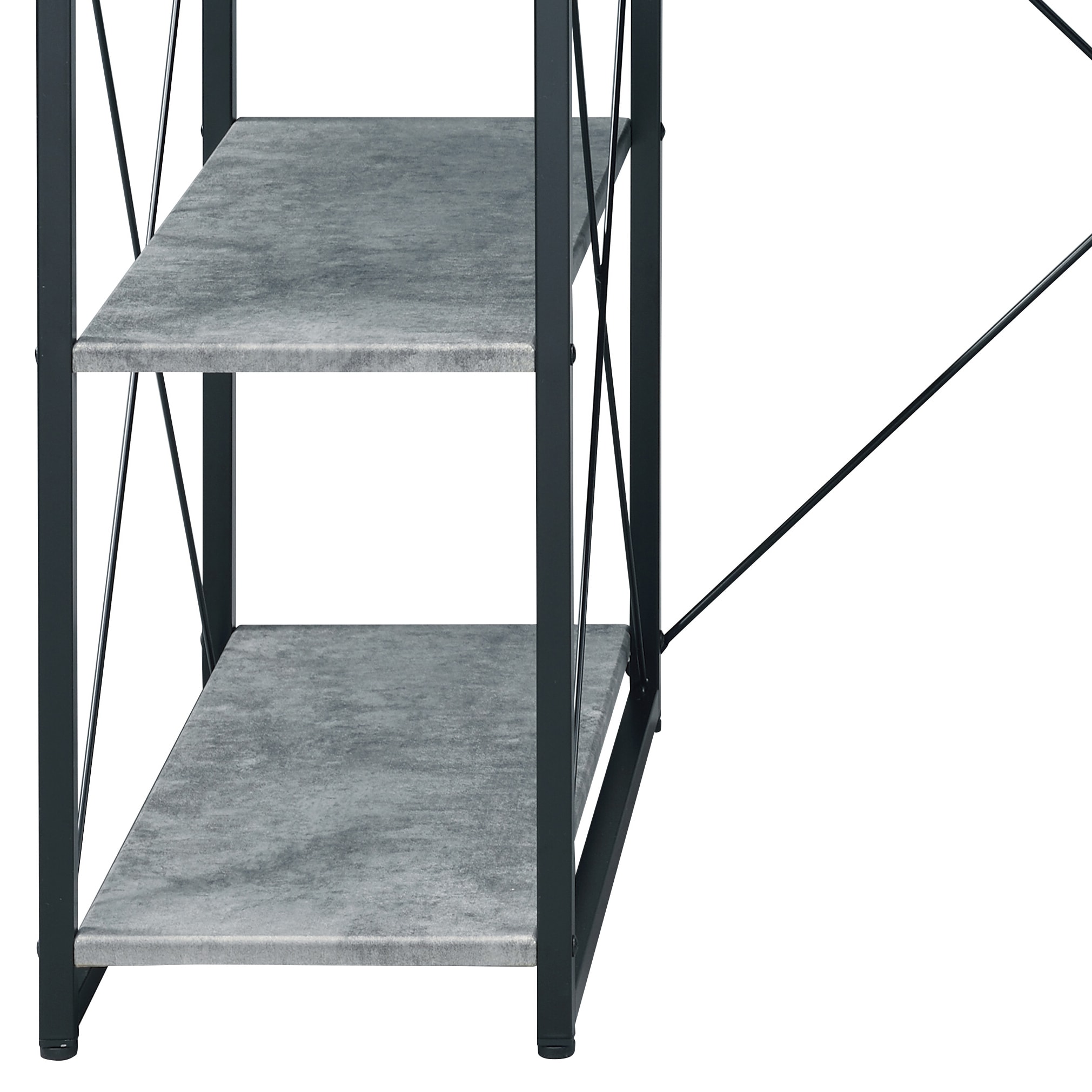 Siavonce 47-in Gray Modern/Contemporary Writing desk in the Desks ...