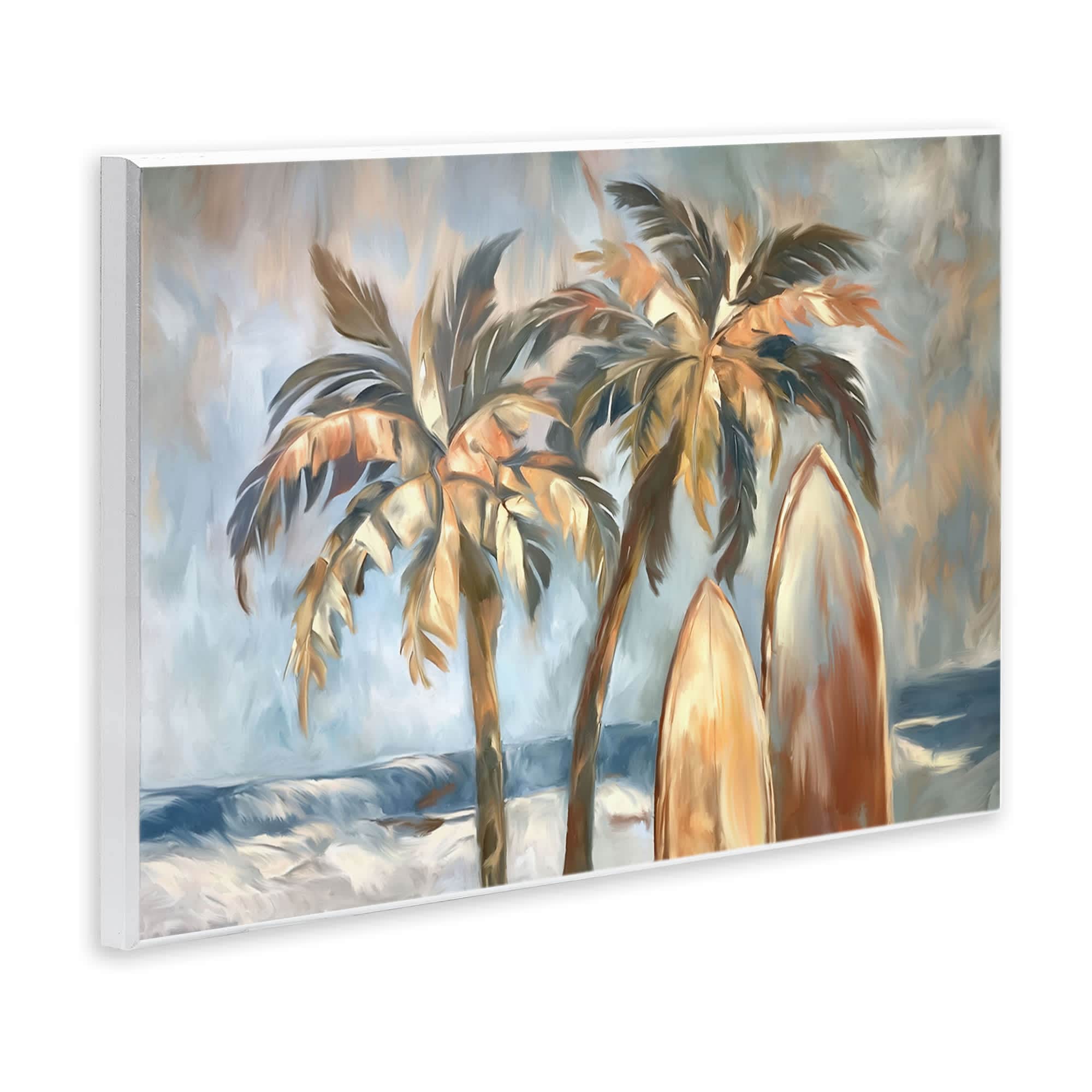 Stupell Industries Warm Tropical Surfboards Wall Plaque Art By Ramona ...