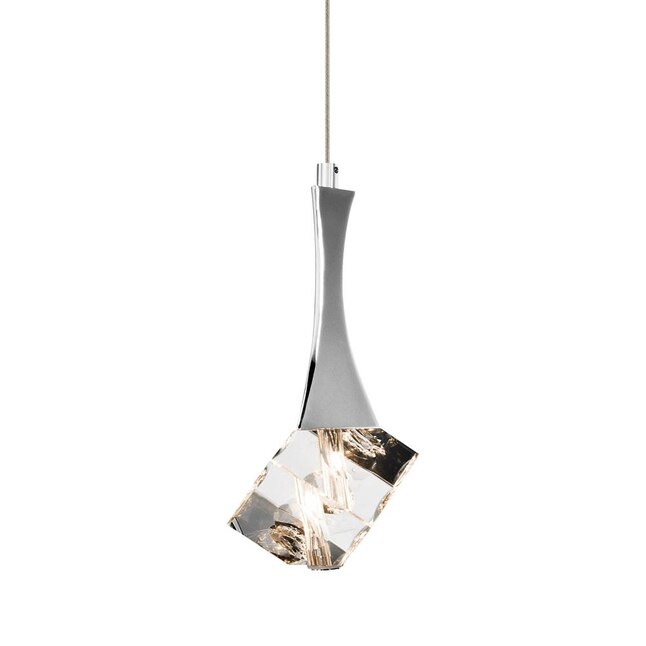 elan Rockne Chrome Modern/Contemporary Clear Glass Square Mini Pendant ... elan Rockne Chrome Modern/Contemporary Clear Glass Square Mini Pendant ...