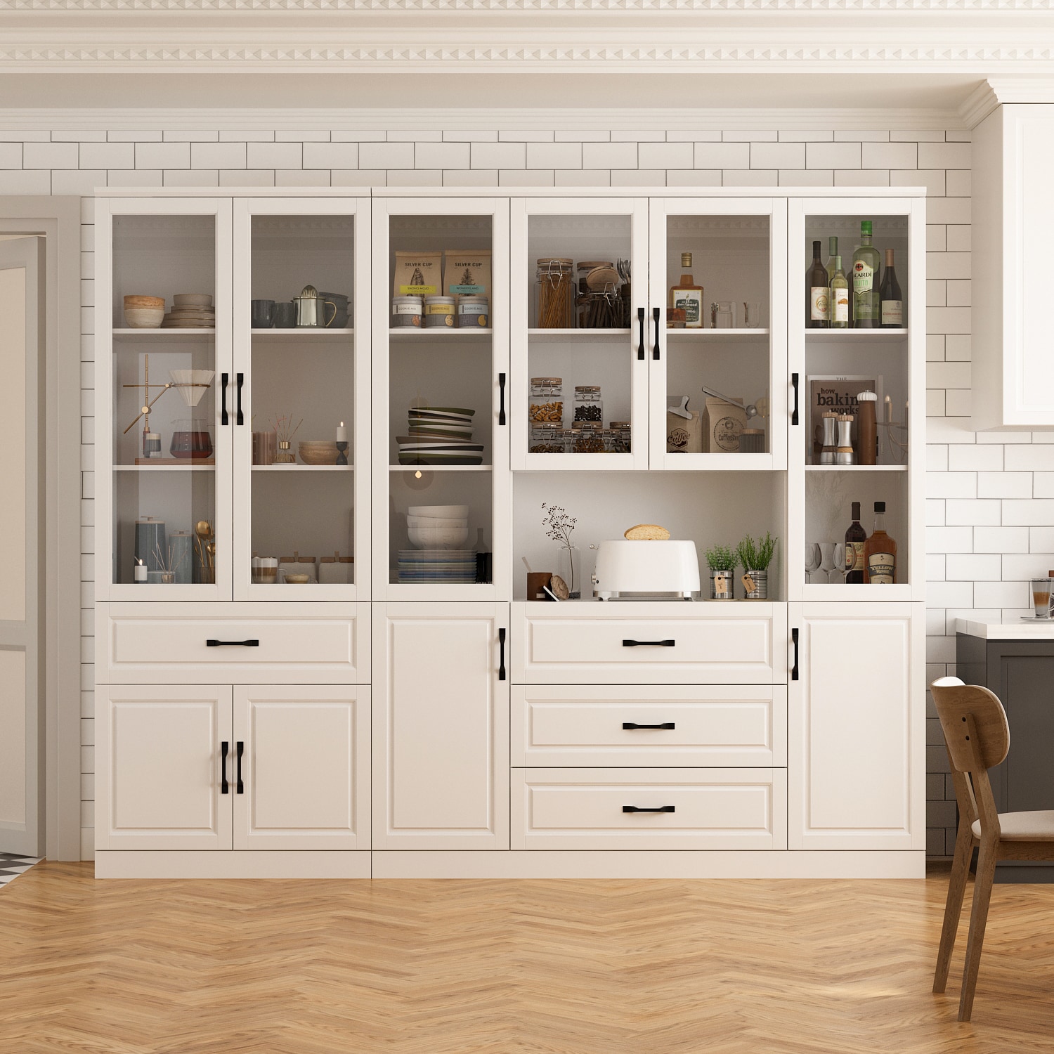 White pantry cabinet lowes store