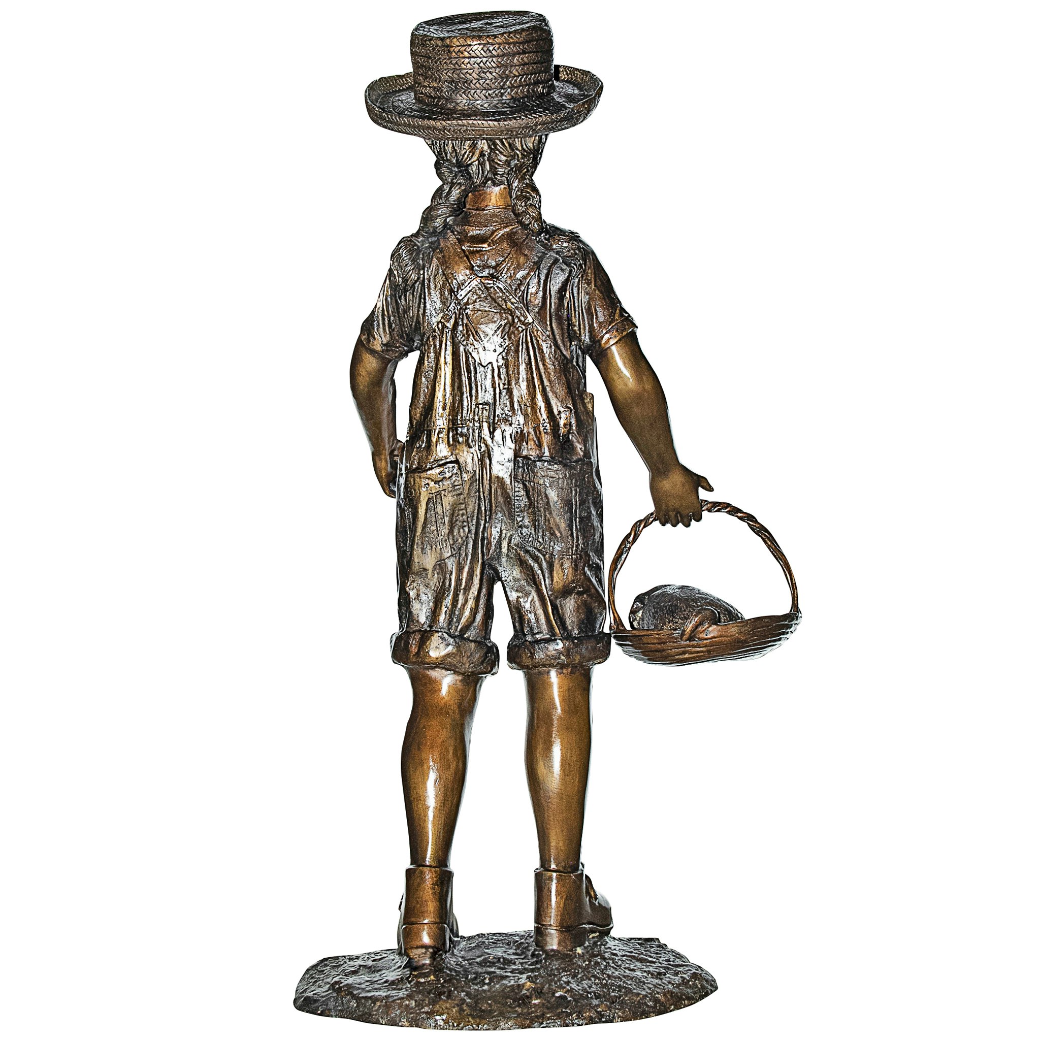 Design Toscano 44-in H x 18-in W Bronze Children Garden Statue PN6060 ...