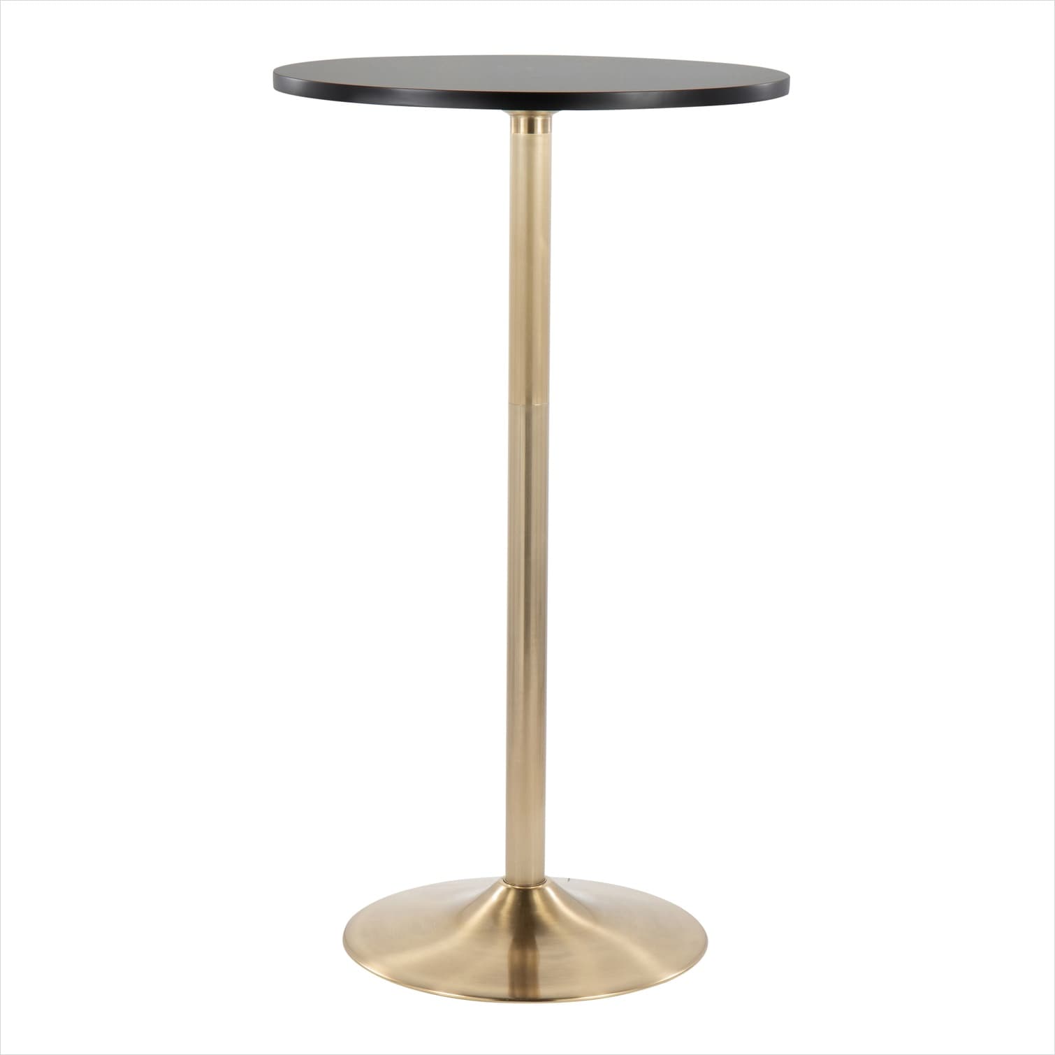 Naturefalls Round Adjustable Dining or Bar Table with Classic Black ...