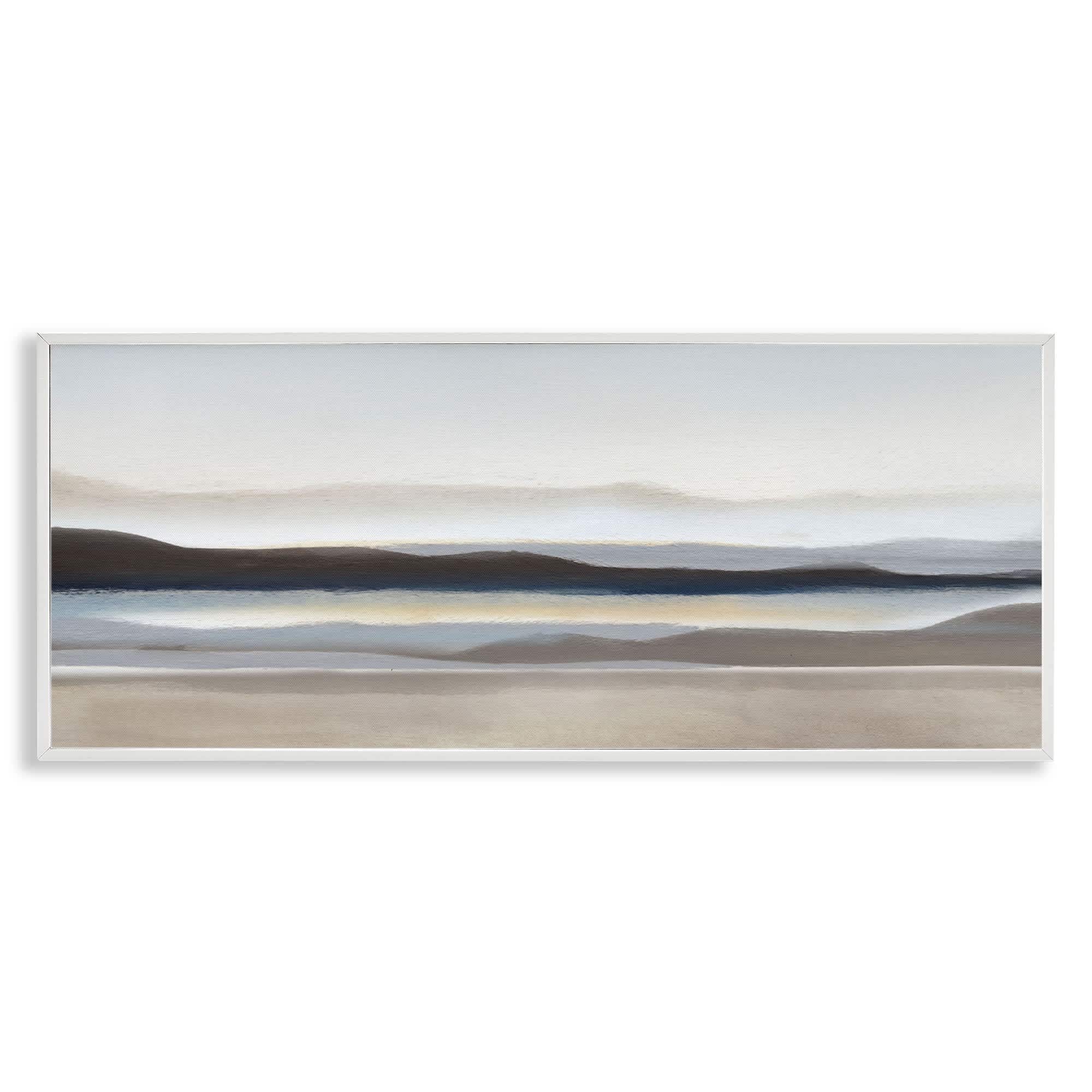 Stupell Industries Fade Neutral Desert Scenery White Framed Giclee Art ...