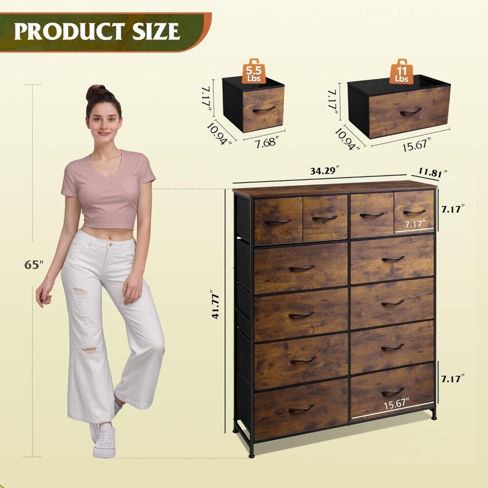 OOU Dressing table storage cabinet with 12 drawers suitable for storing ...