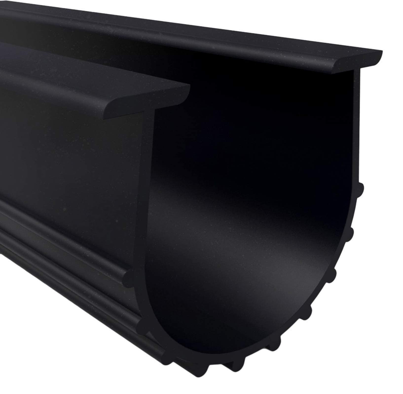 Afoxsos Door 20ft U Bottom Weather Stripping Rubber Seal Strip