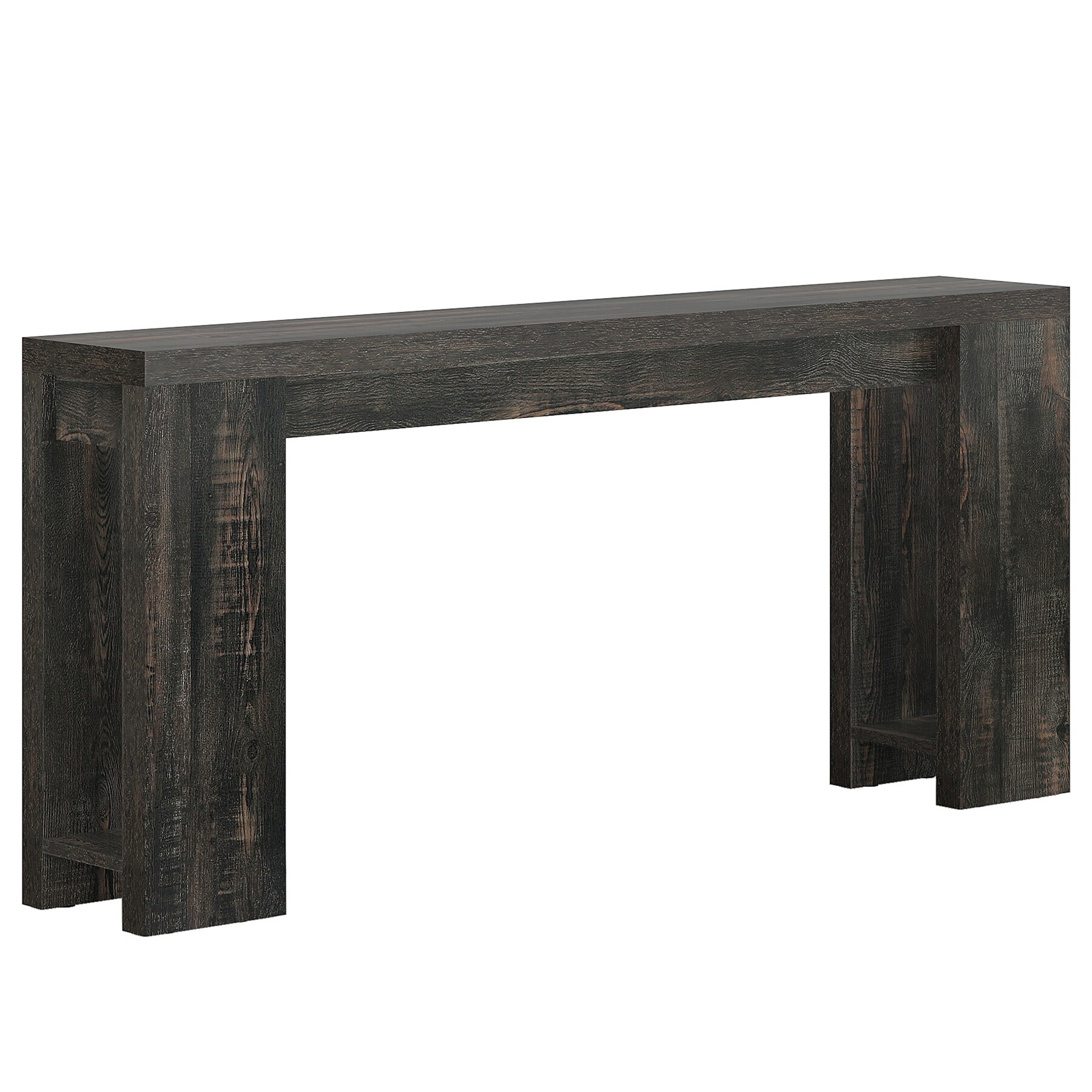 Tinyhomie Wood Console Table Farmhouse Sofa Table Entryway Table in the ...