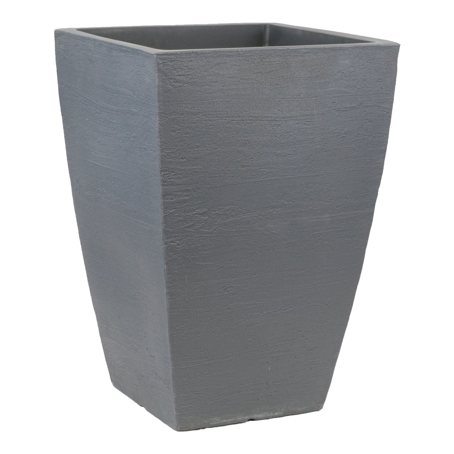 Tusco Products Modern Planter- Tall Square- Slate – 12inch x 19inch in ...