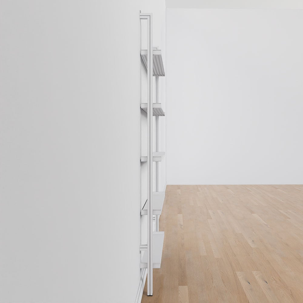 Modern Shelving 6-in D x 24-in L Aluminum Aluminum Rectangular Bracket ...