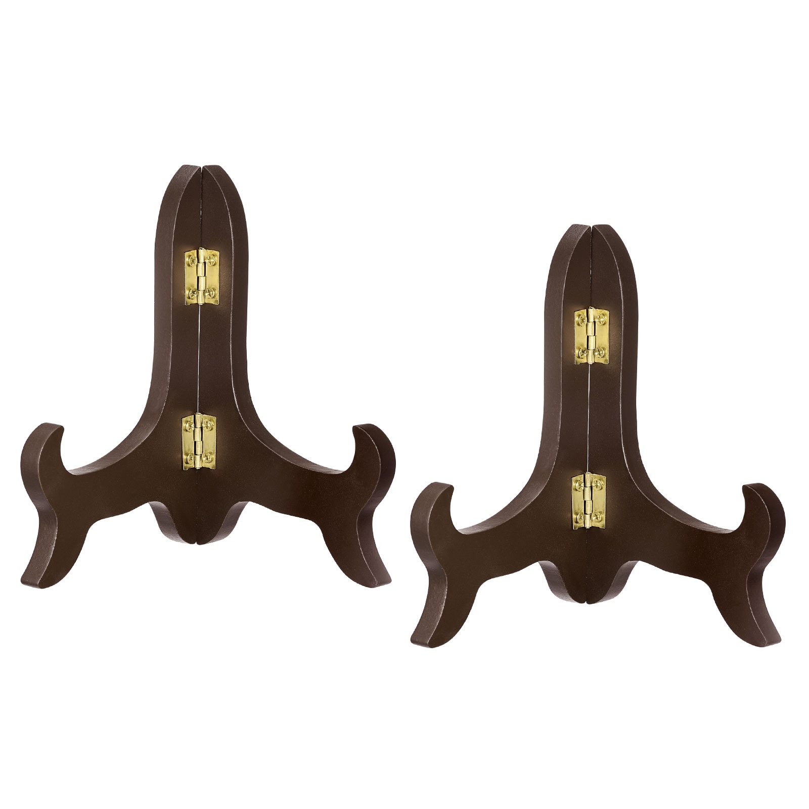 Unique Bargains 5 Inch Easel Plate Holder Wooden Folding Display Stand ...