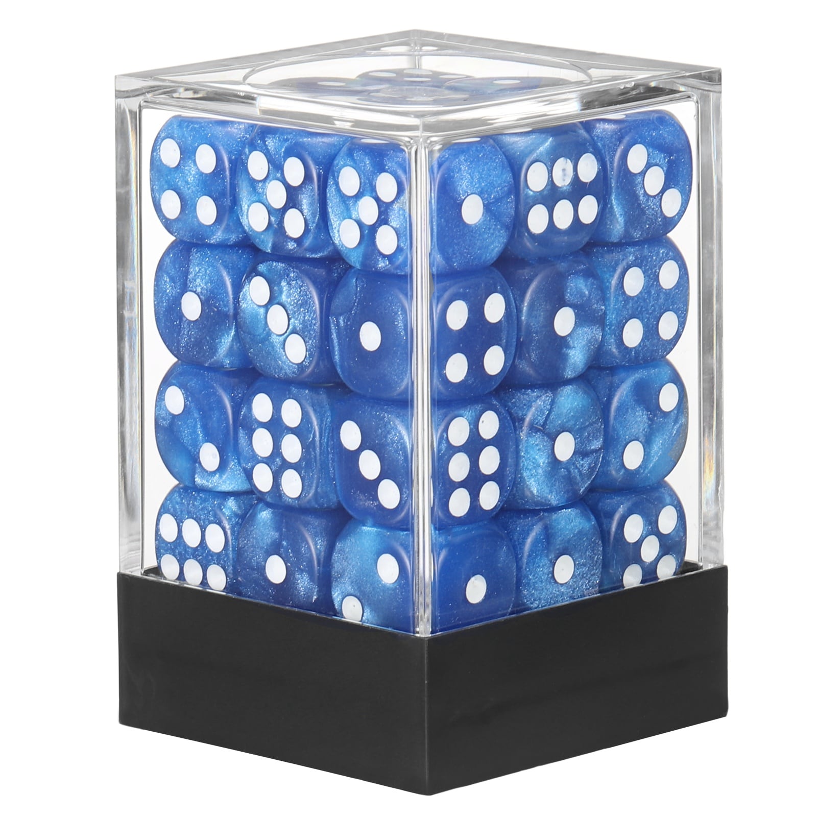 Unique Bargains 12mm Polyhedral Dice Square Acrylic 6 Sided Pearl ...