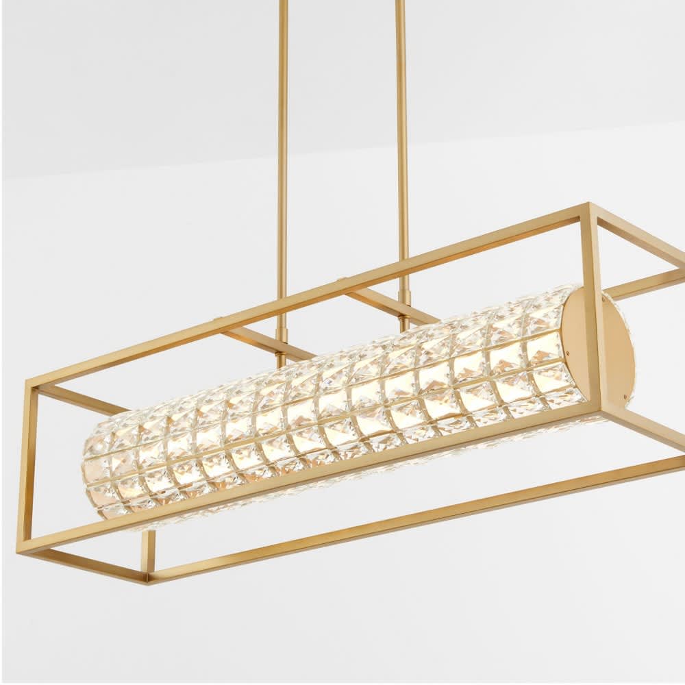 Oxygen Lighting Elan 1 Light Caged Linear Chandelier by Oxygen in the ...