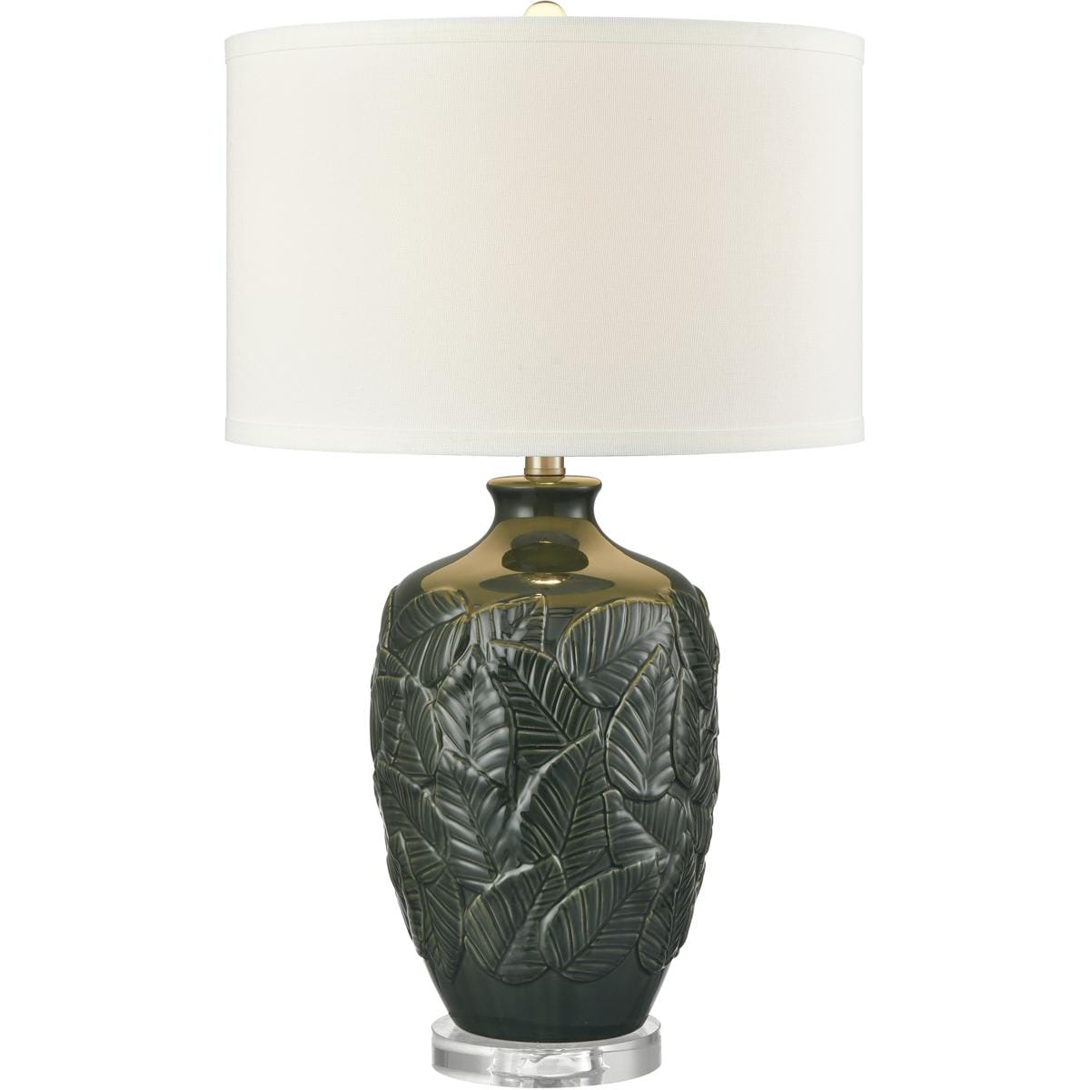 Atlas Lighting and Home PL11061-GN Goodell Table Lamp Dark Green with ...