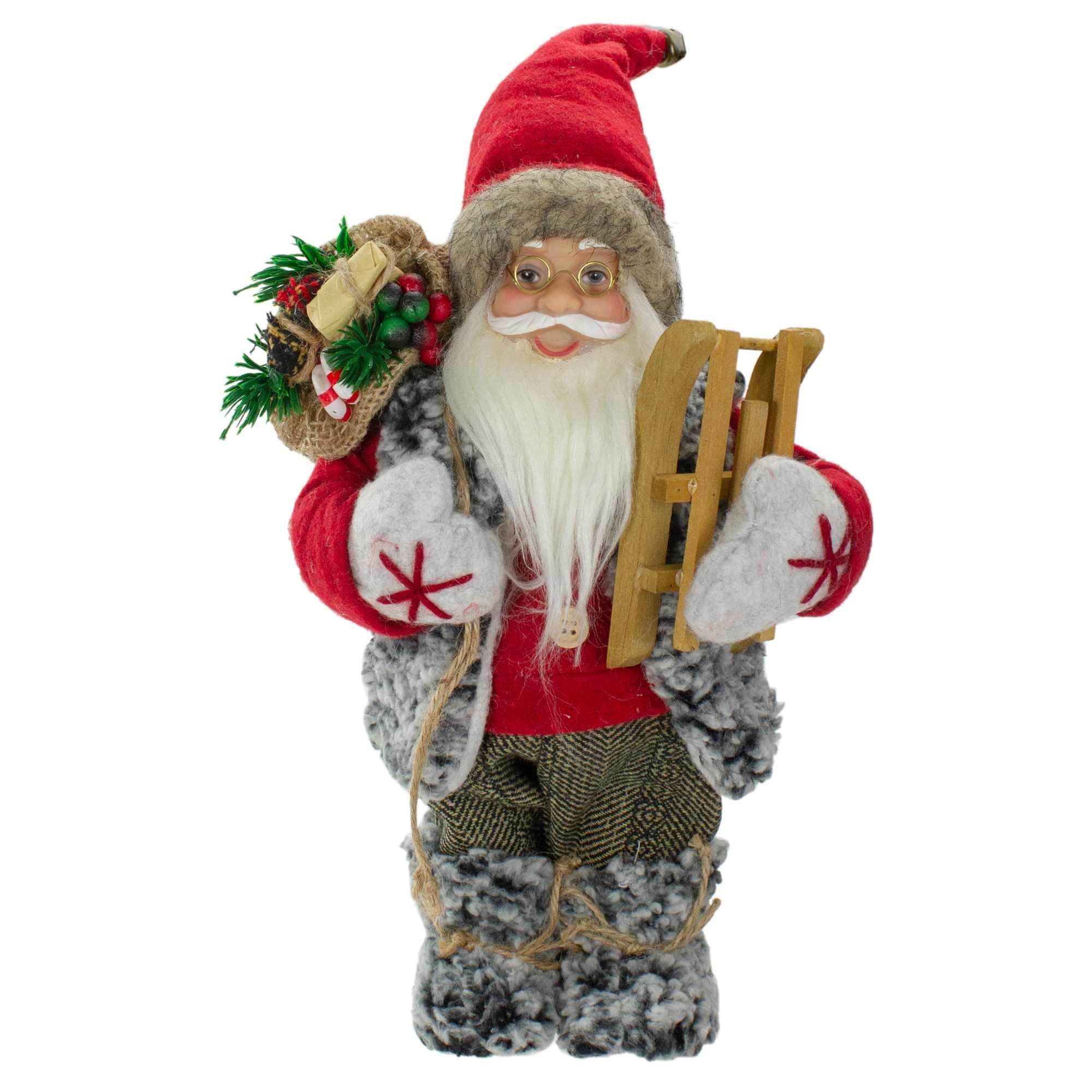 Northlight Santa Claus with Presents and Sled Standing Christmas Figure ...