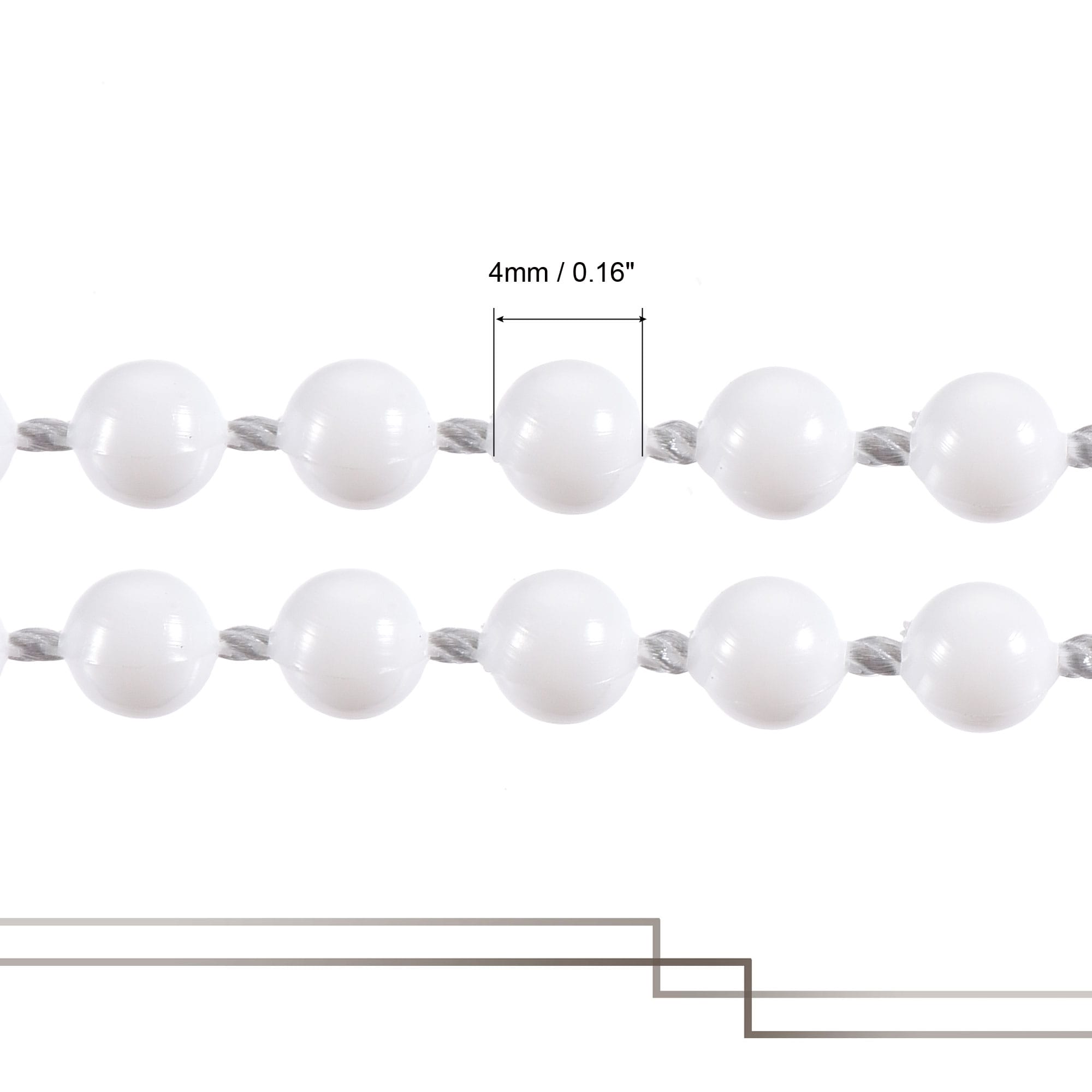 Unique Bargains Ball Chain Cord 4mmx10m Pull Roller Chains Extension ...