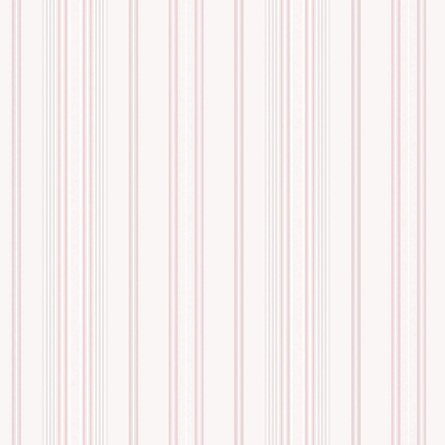 Galerie Nostalgie Stripe Pink Wallpaper G45065 in the Wallpaper ...