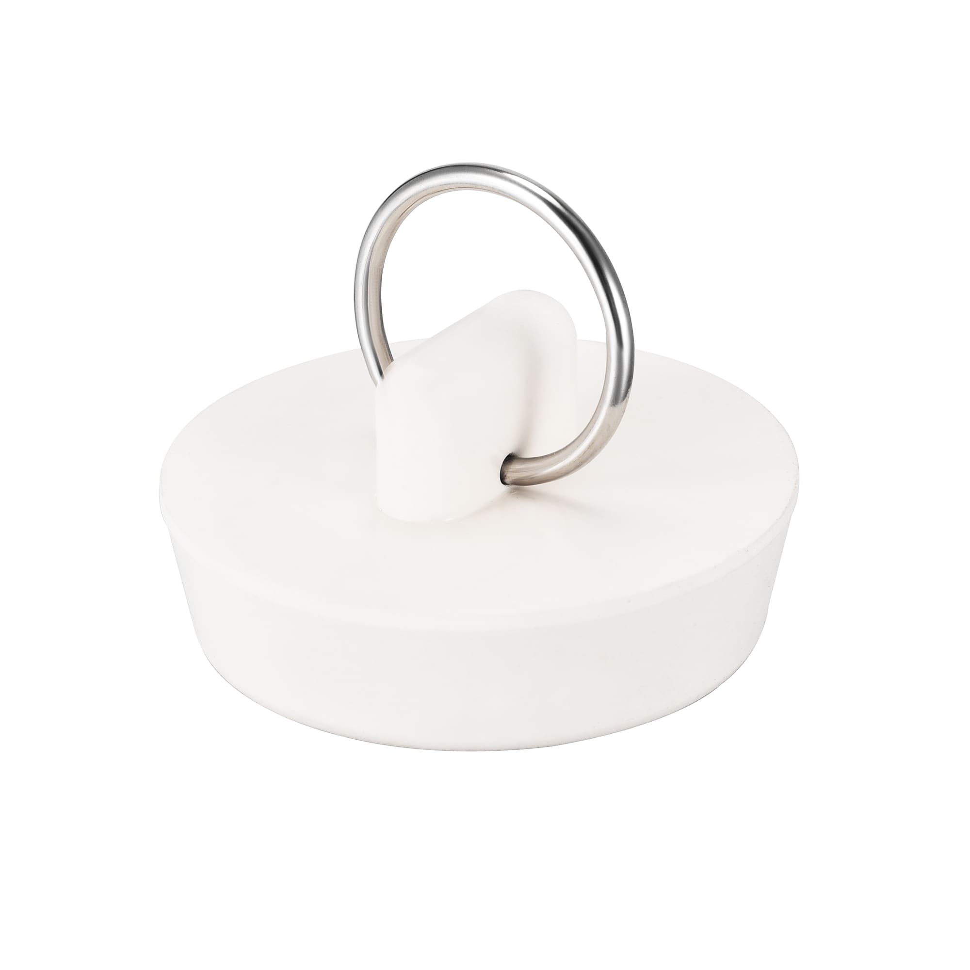 Unique Bargains Rubber Sink Plug White Drain Stopper Fit 1-1/2inch to 1 ...