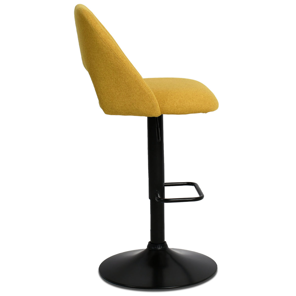 Maison Boucle Set of 2 Yellow Counter Height Swivel Bar Stools with ...