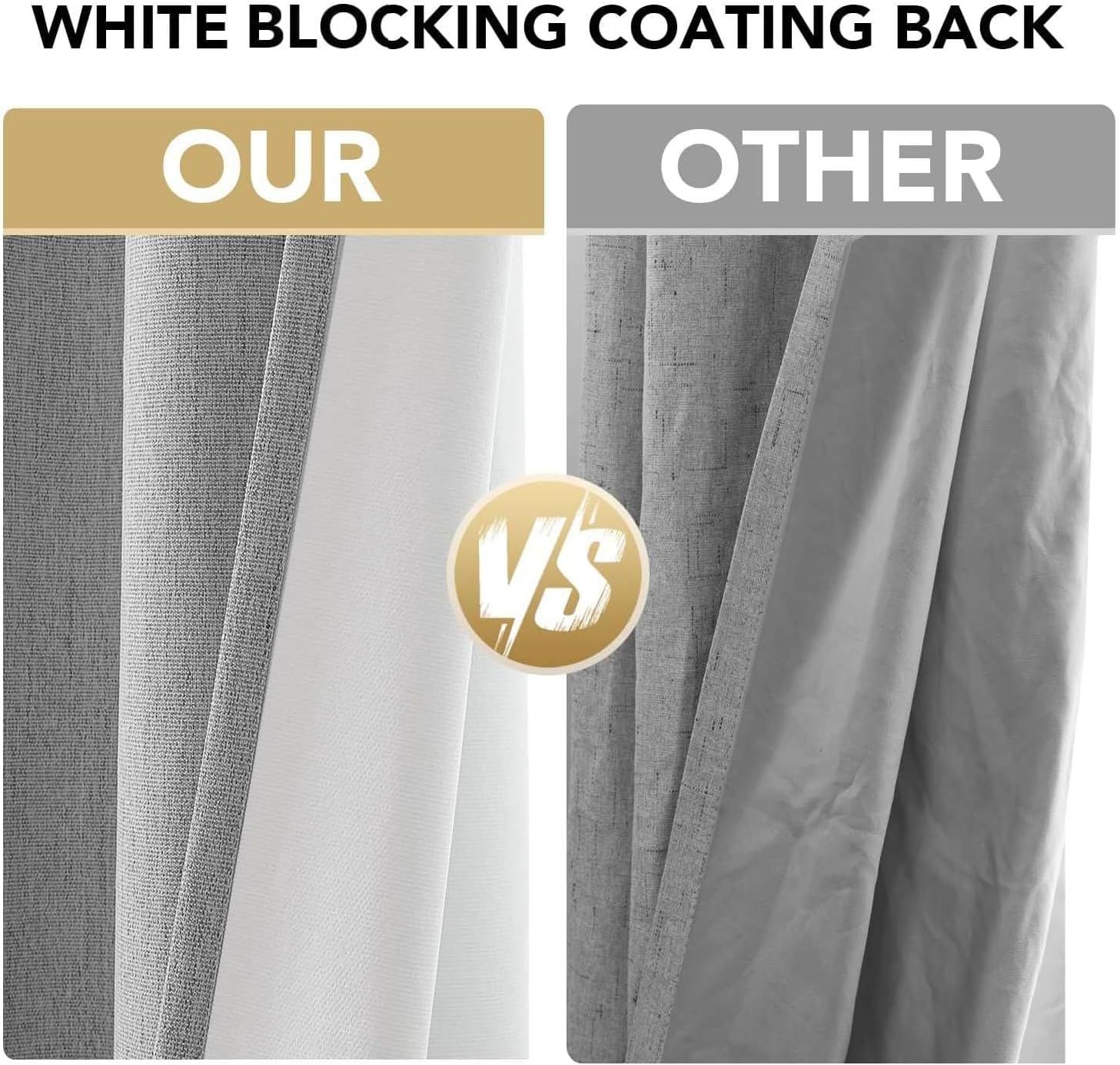 H.Versailtex Premium Blackout Curtain Panel Pair Grommet Top 42W x 84L ...