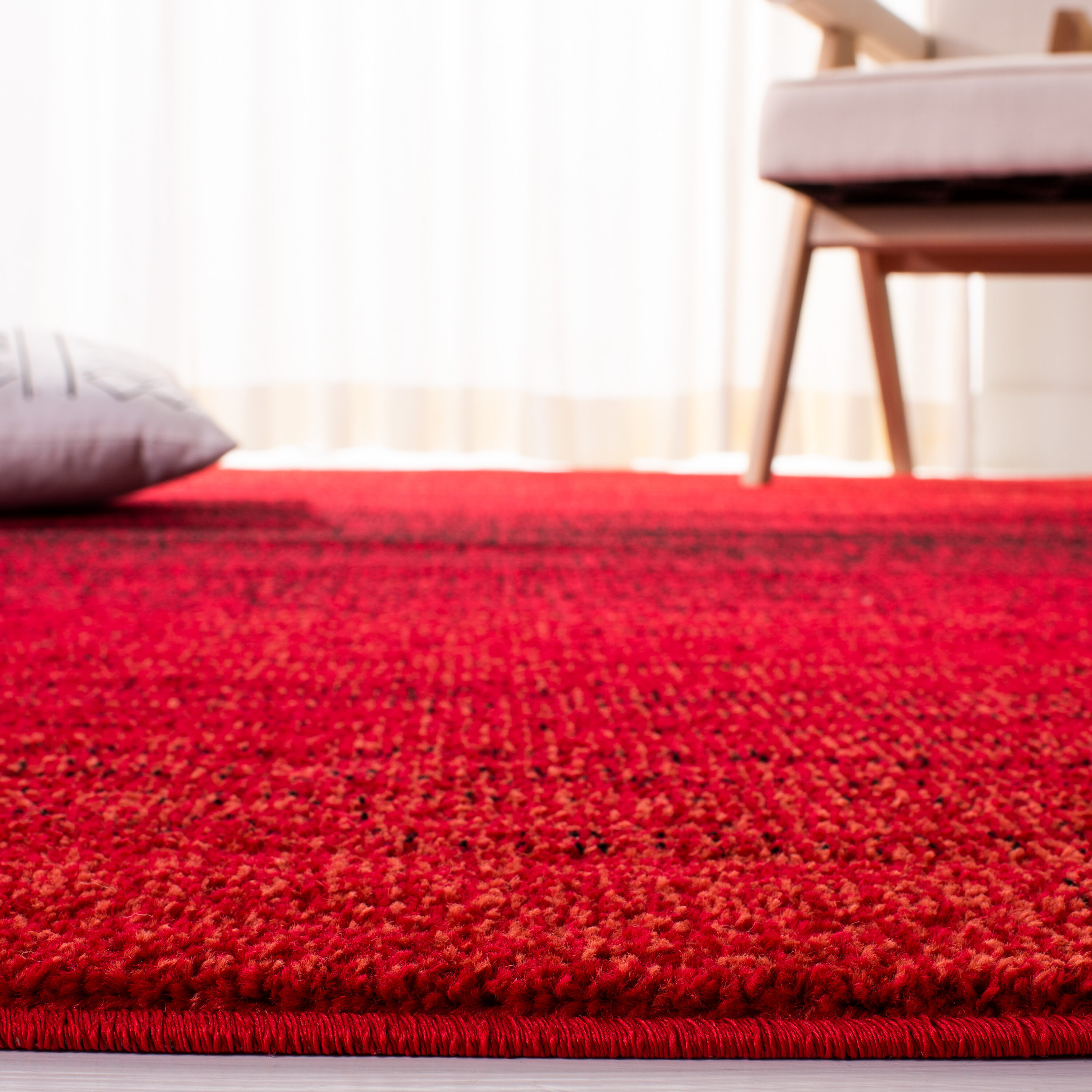 Safavieh Adirondack 142Q Red Black 8ft x 10ft Large Rectangle Rug in ...