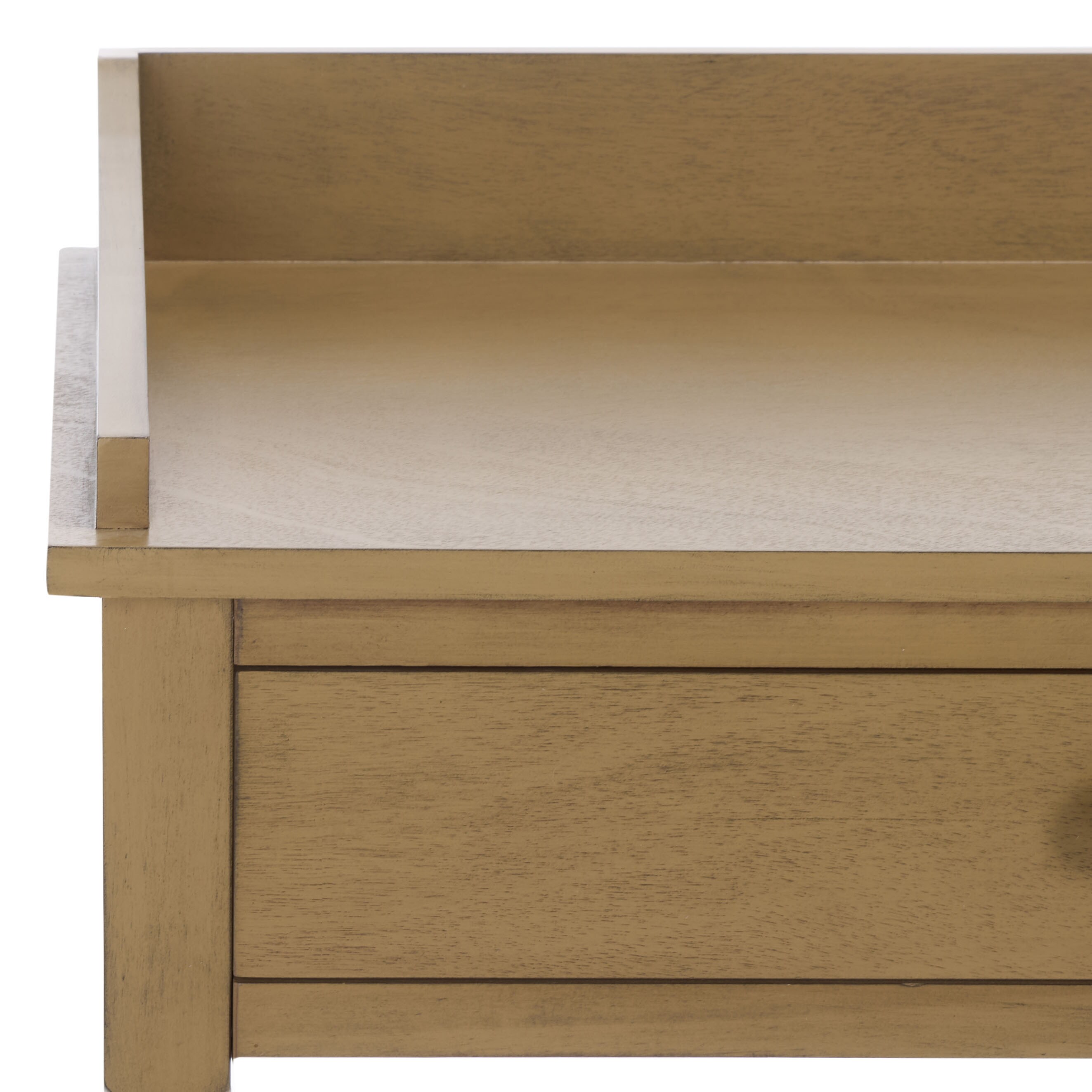 Safavieh Astaroth 47-in Brown Pine Writing desk Hutch Included in the ...