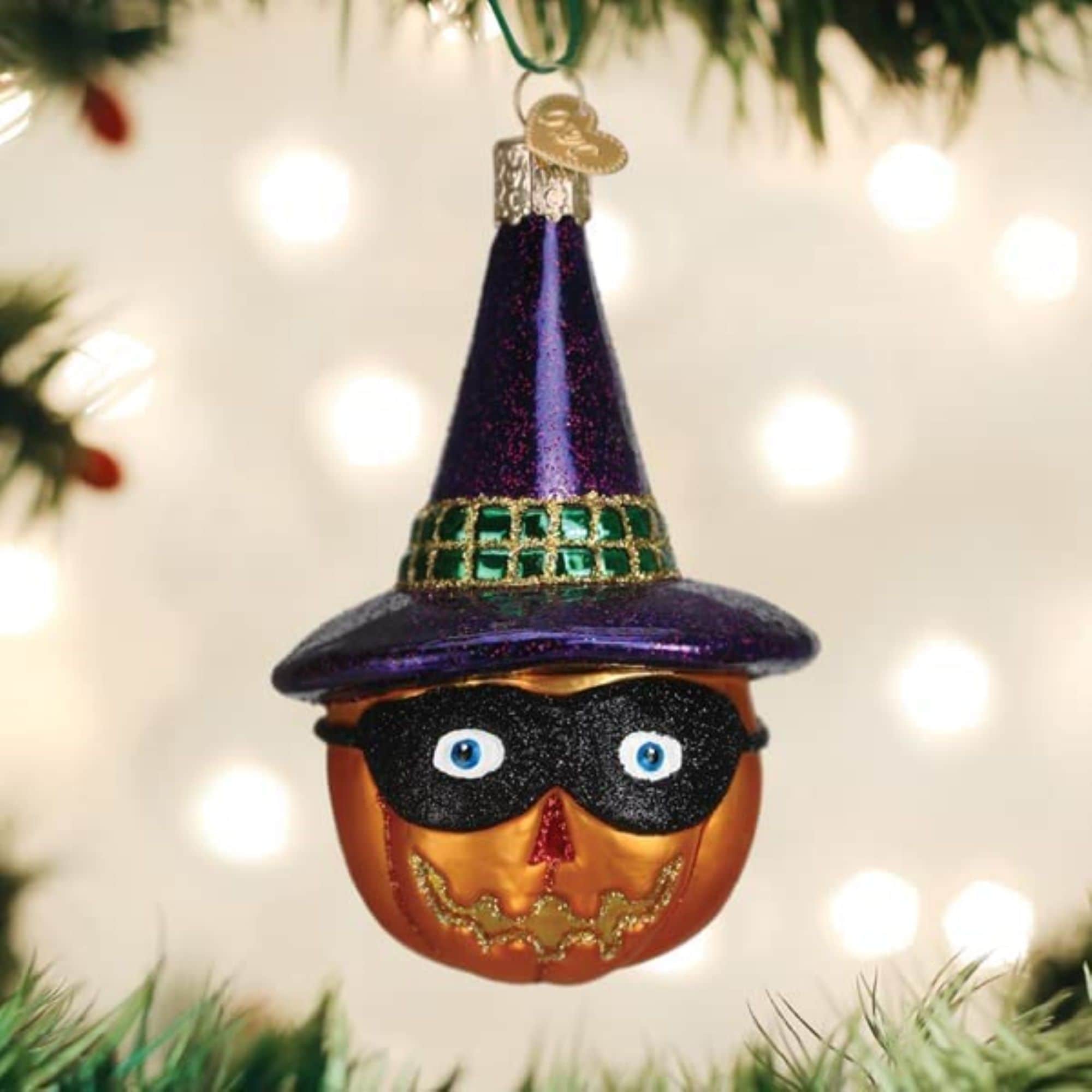 Old World Christmas Glass Blown Ornament for Christmas Tree - Masked ...