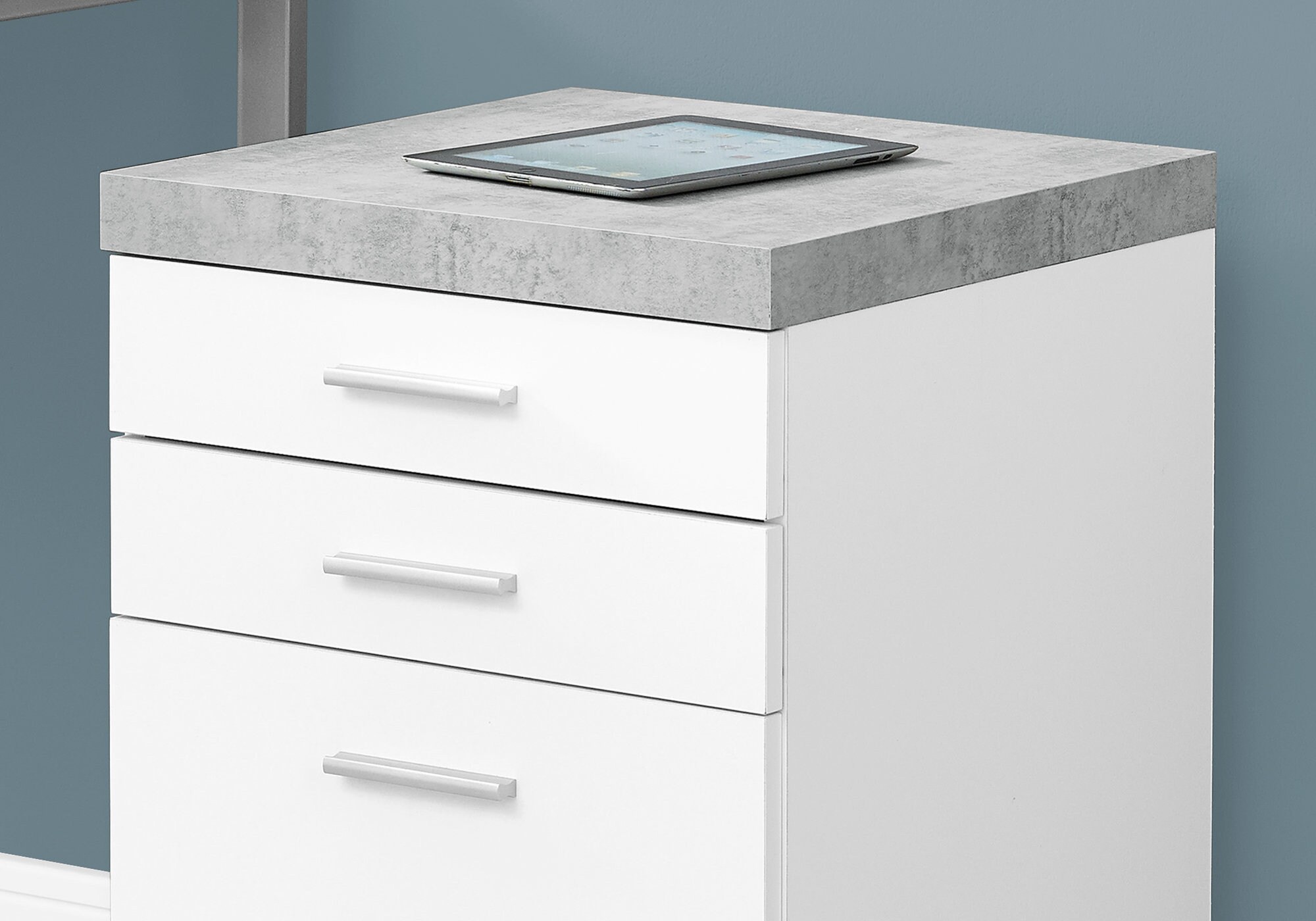 LUXEYARD File Cabinet Rolling Mobile Storage Drawers Printer Stand ...