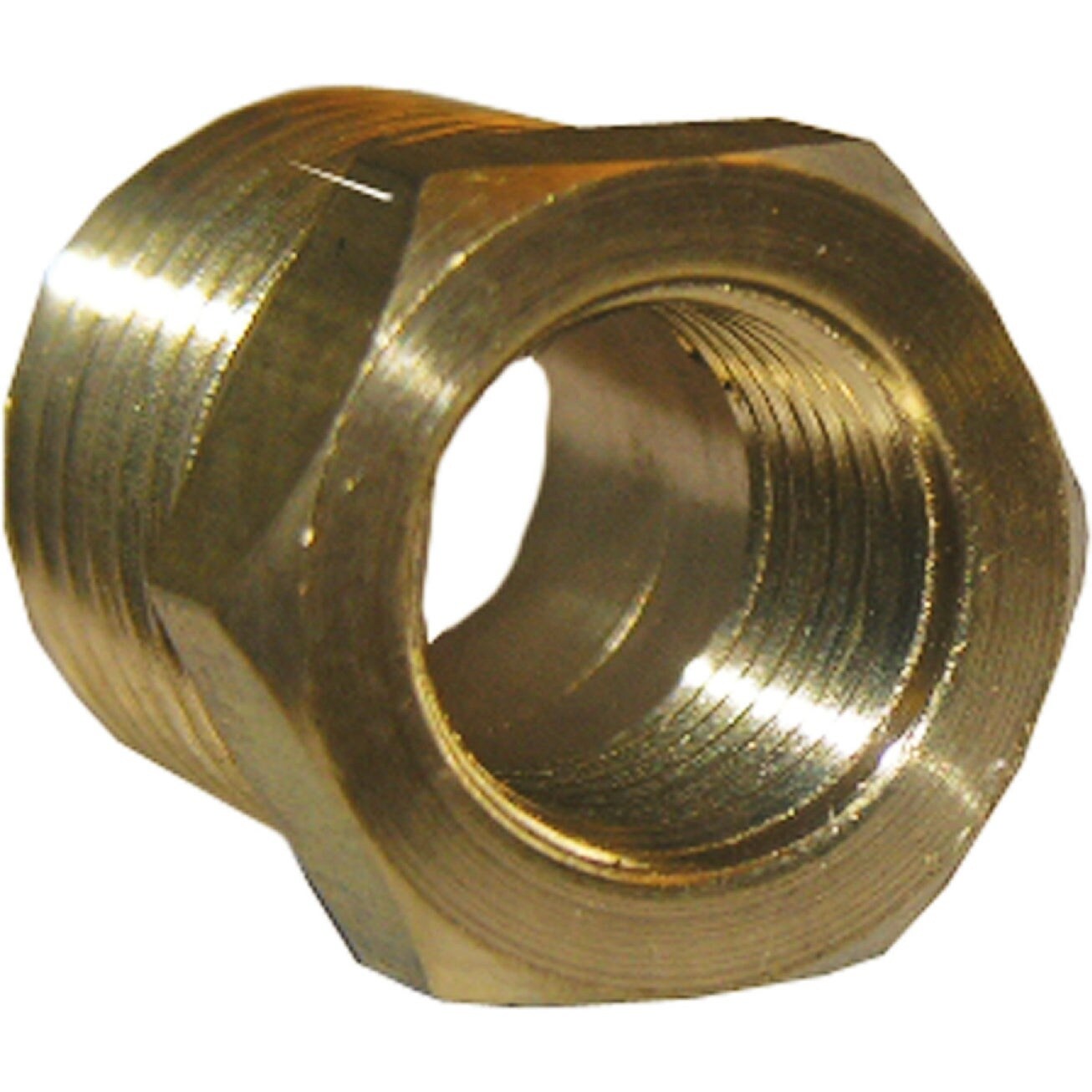 LASCO 17-9243 Brass Reducing Hex Bushing 3/8-Inch male x 1/8-Inch ...