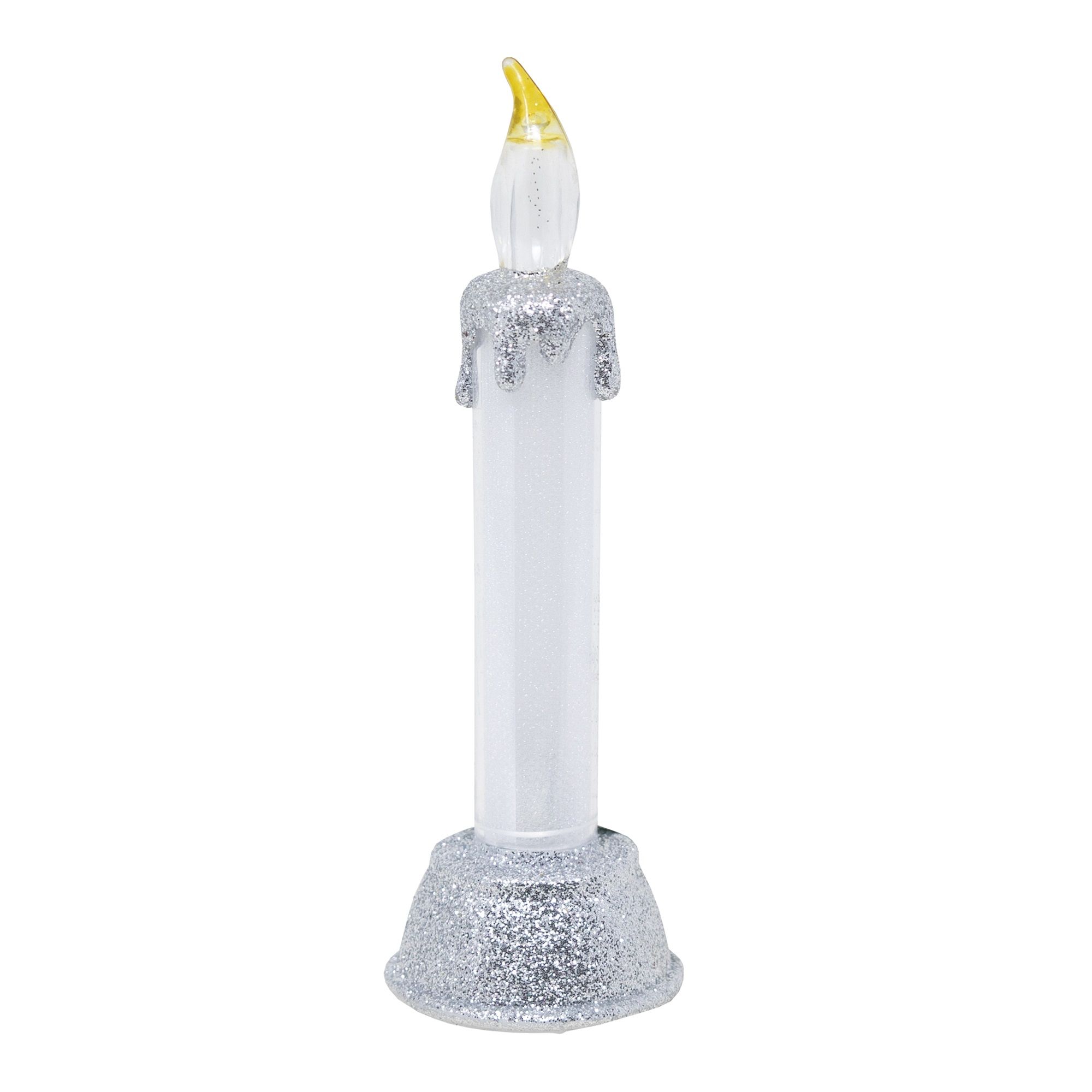 Kurt S. Adler Battery Operated Light-Up LED Assorted Colors Glittered ...
