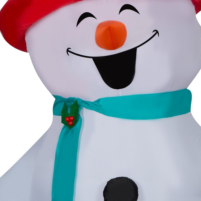 Holiday Living 7-ft Lighted Snowman Christmas Inflatable in the ... Holiday Living 7-ft Lighted Snowman Christmas Inflatable in the ...