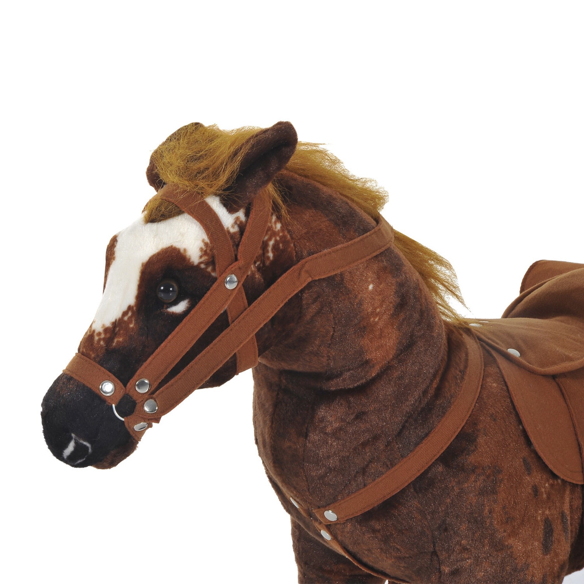 HyperDrop Cart Sound Making Ride On Horse for Toddlers 3-5 with ...