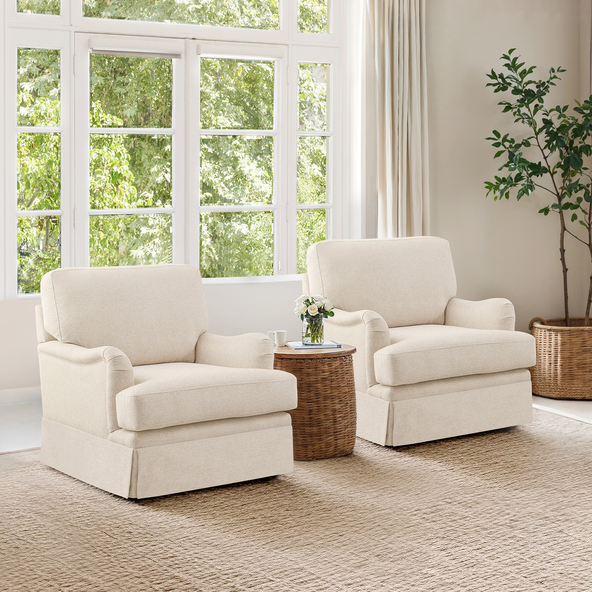 Muro Swivel Accent Chair Living Room Furniture at Lowes.com