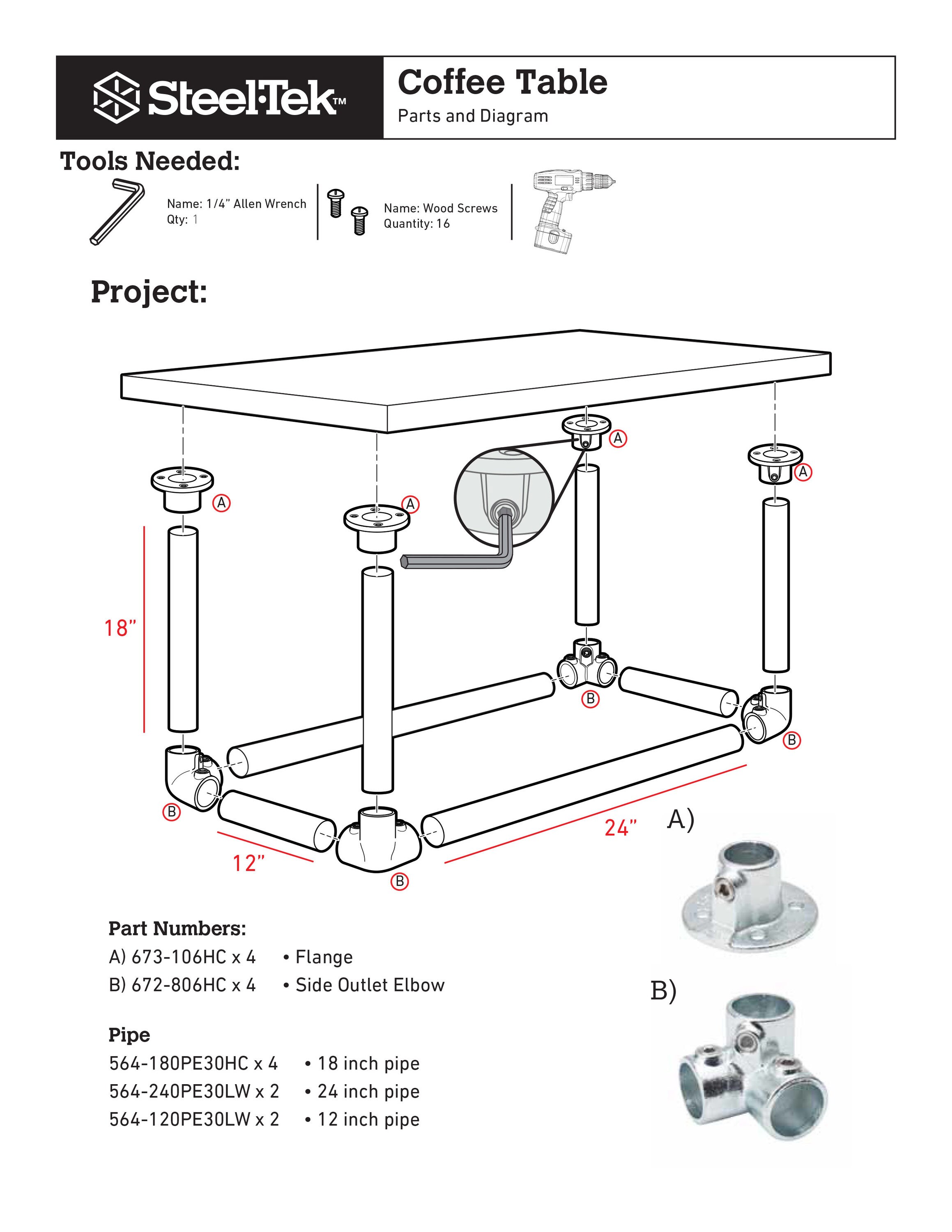 SteelTek 1-1/4-in Silver Structural Pipe Fitting Floor Flange in the ...