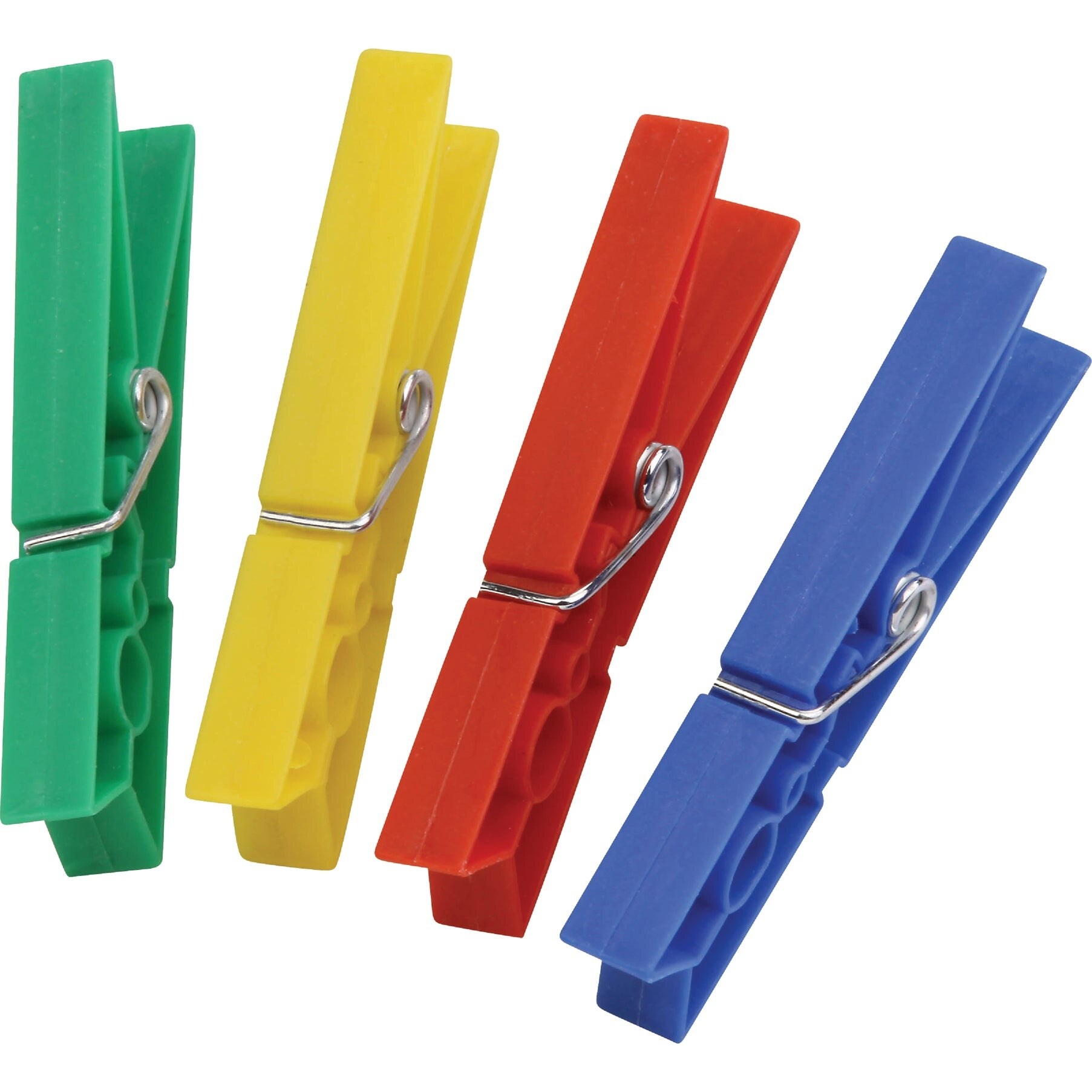 Honey-Can-Do 24-Pack Plastic Clothespins 3.25 in Multi-Color in the ...