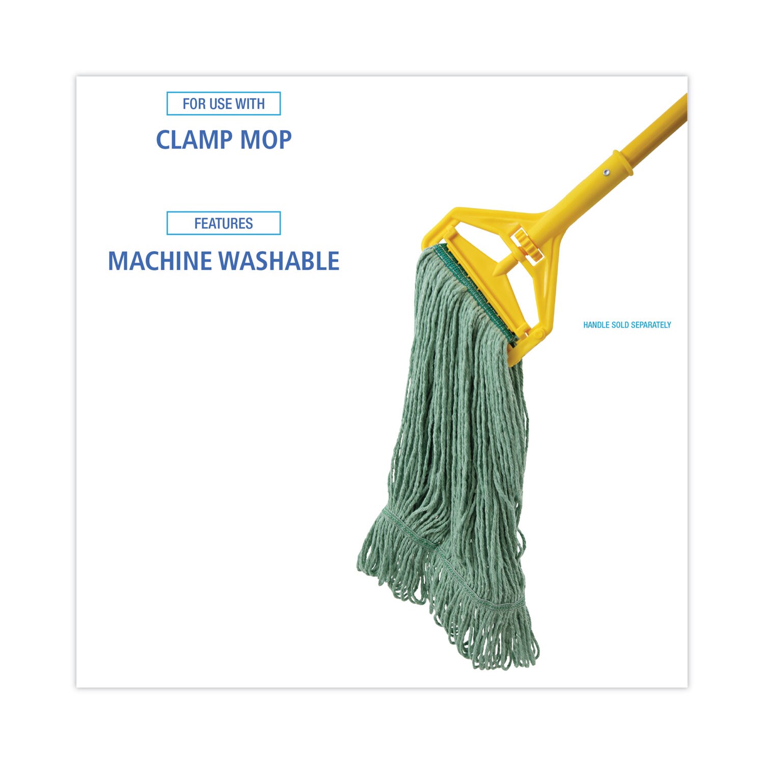 Boardwalk Mop Head Premium Standard Head Cotton Rayon Fiber Medium ...