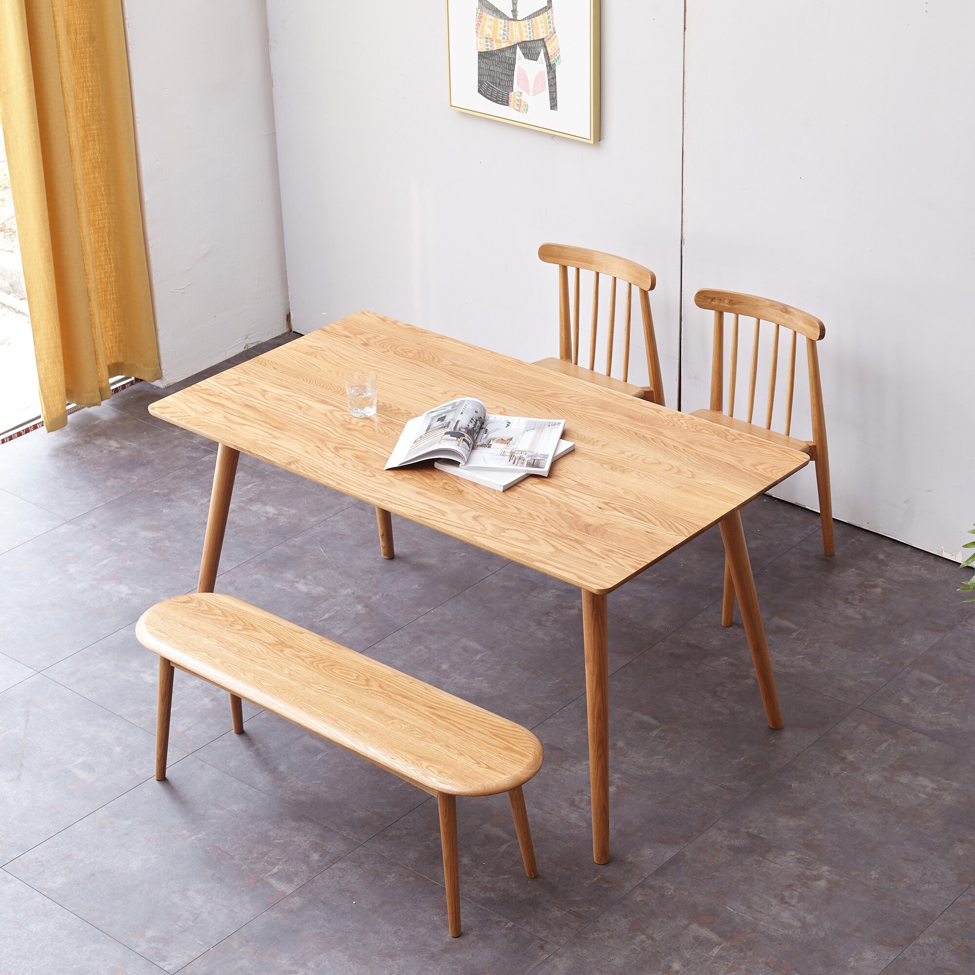Dexmalle Natural Bench for Living Room in the Benches department at ...